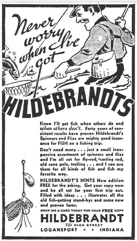 Vintage Hildebrandt Spinner Ads - Bass Fishing Archives Retro Ads