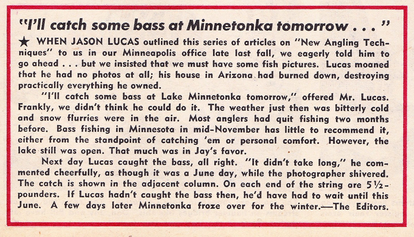 Lucas The Series 4 - Bass Fishing Archives Short Strikes