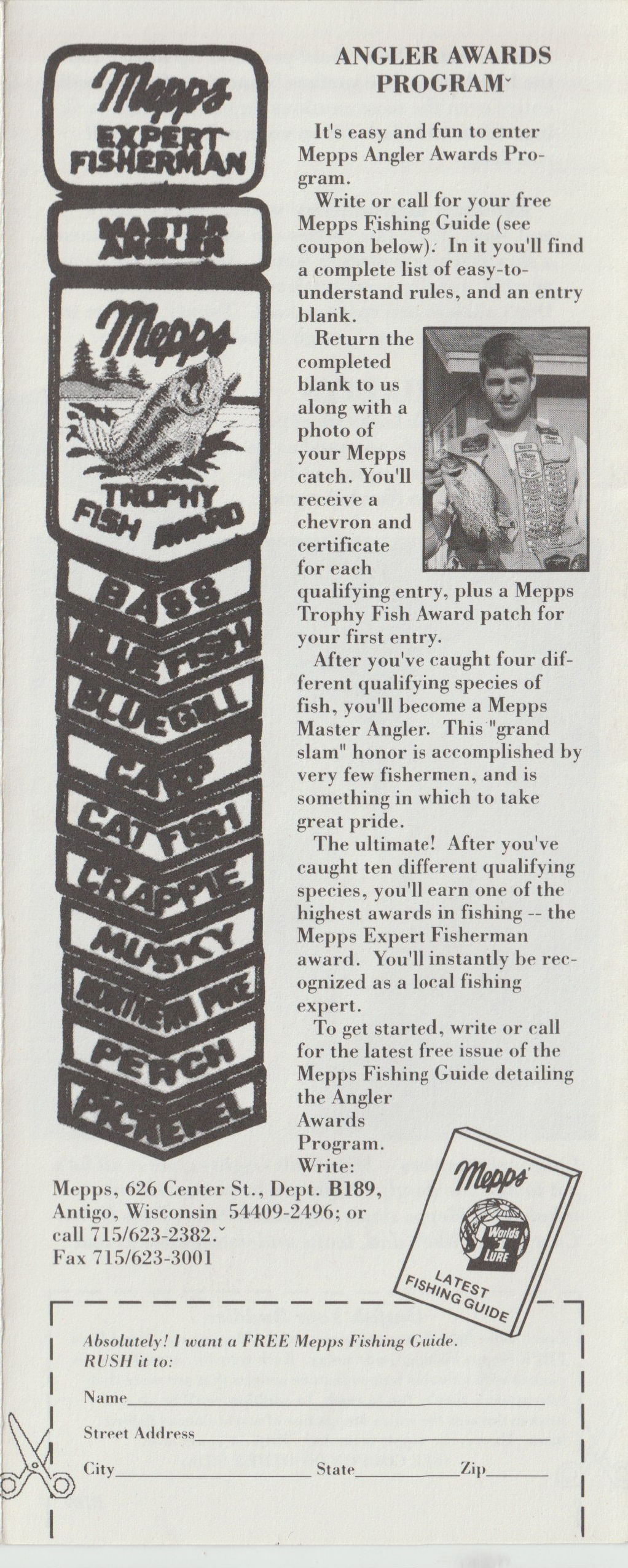 Mepps Bass Brochure - Bass Fishing Archives Memorabilia