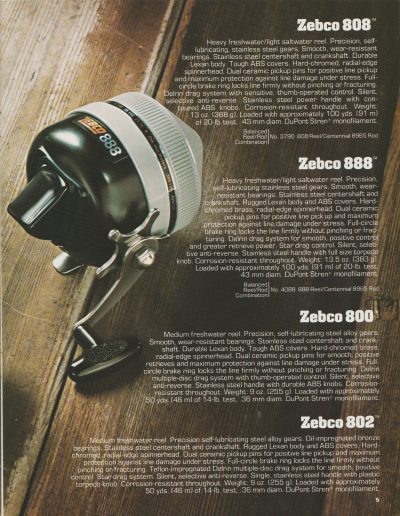 Zebco 1977 Catalog - Bass Fishing Archives Bass Tackle Catalogs
