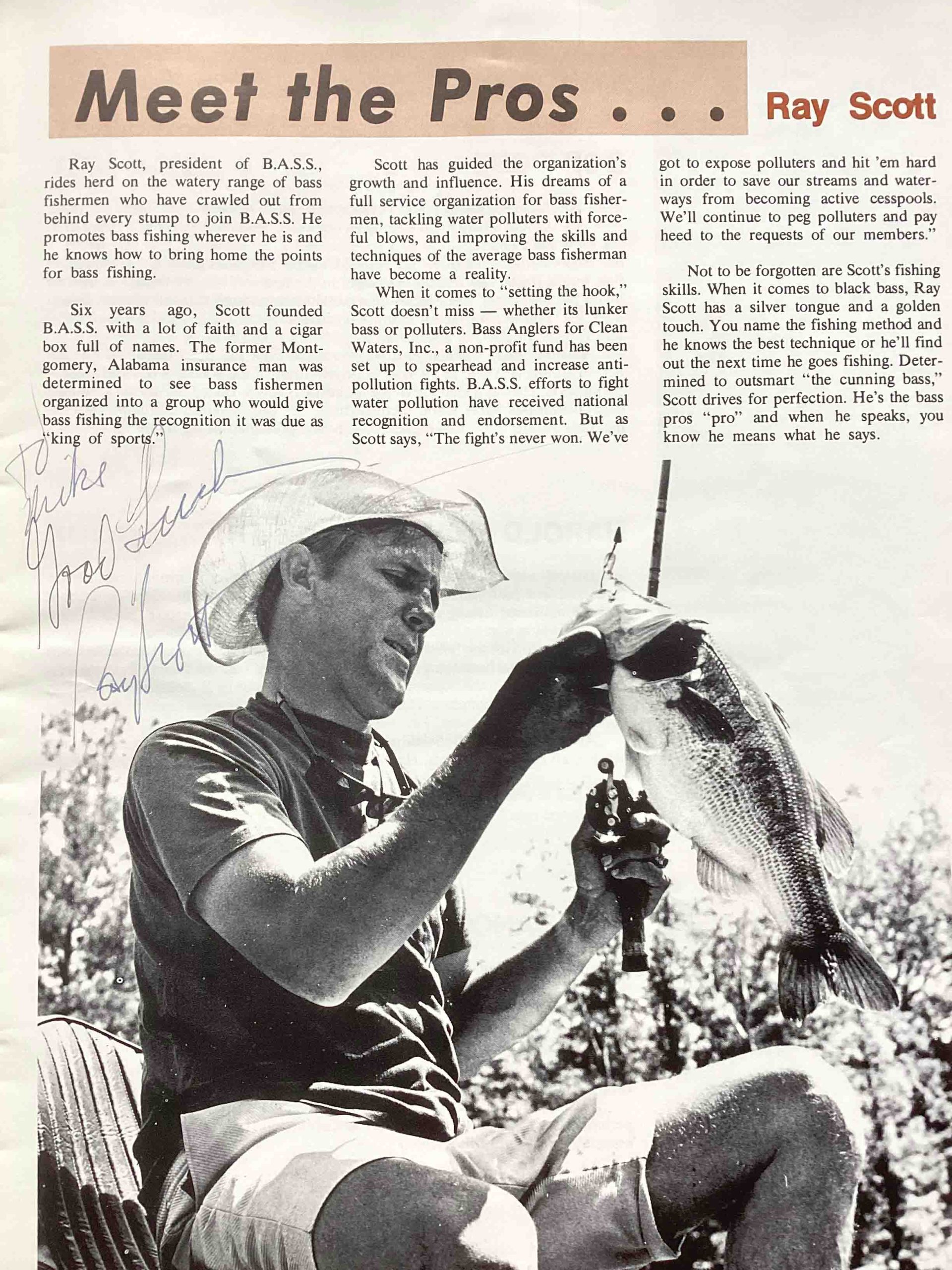 B.A.S.S. On Tour – 1974 - Bass Fishing Archives B.A.S.S.