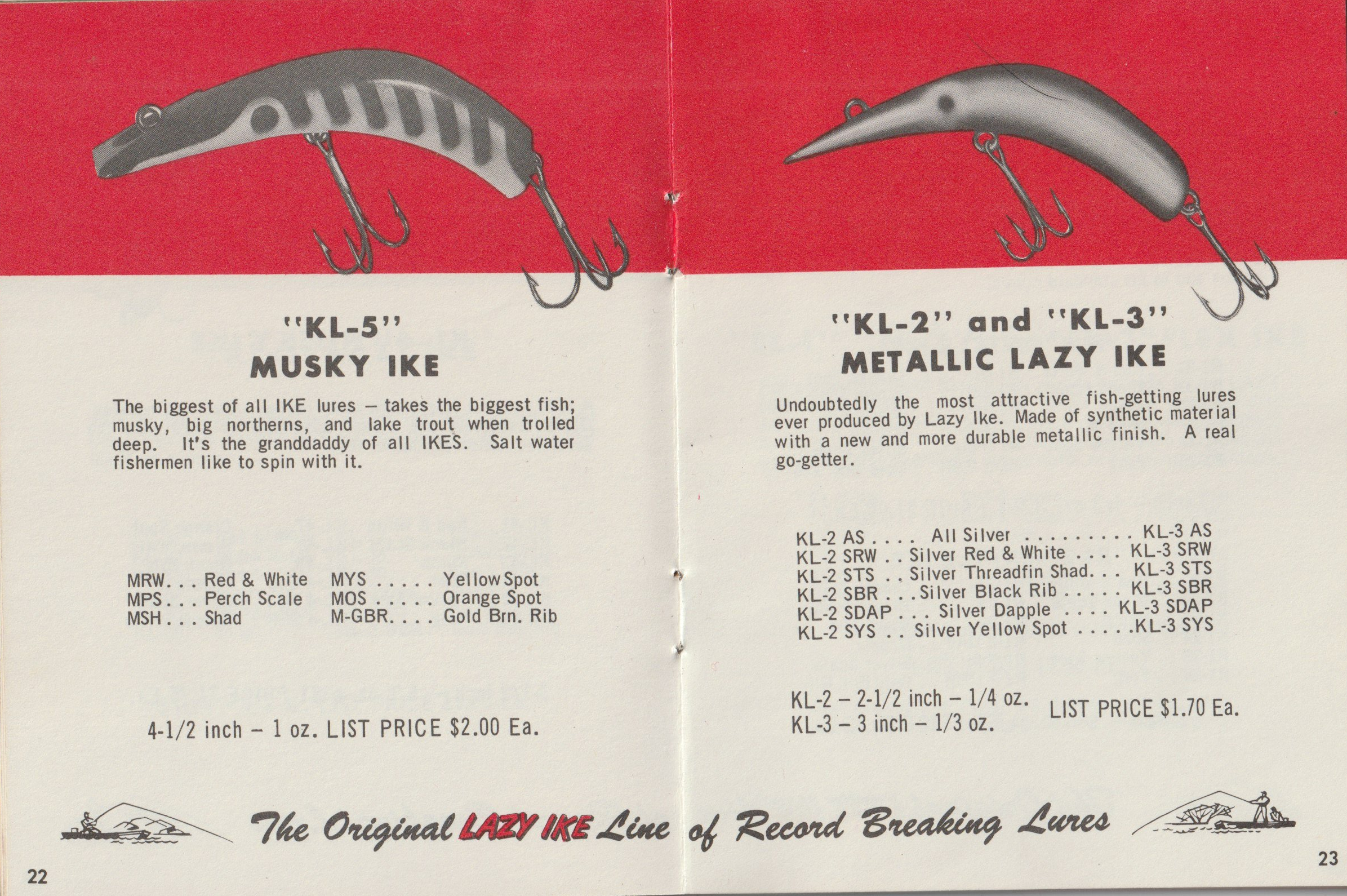 Lazy Ike - Lure of Fishing - Bass Fishing Archives Bass Tackle Catalogs