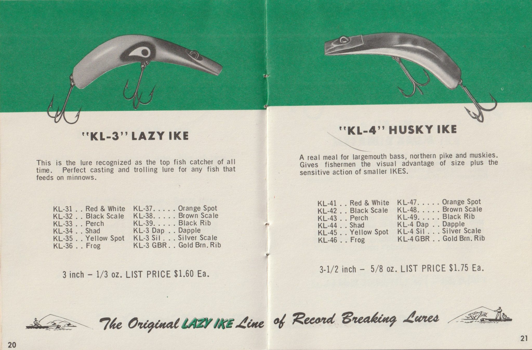 Lazy Ike - Lure of Fishing - Bass Fishing Archives Bass Tackle Catalogs