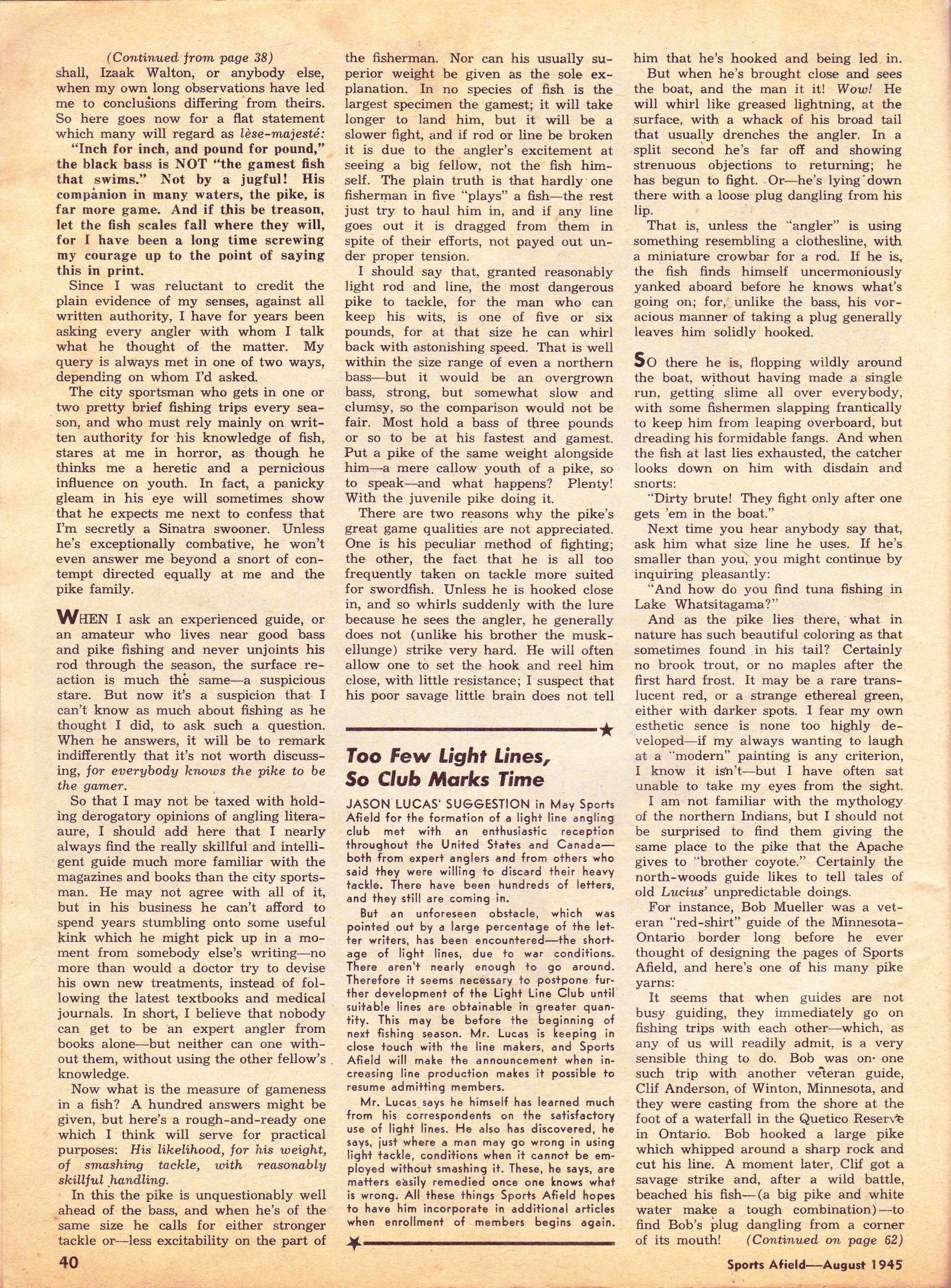 Lucas The Series 6 - Bass Fishing Archives Short Strikes