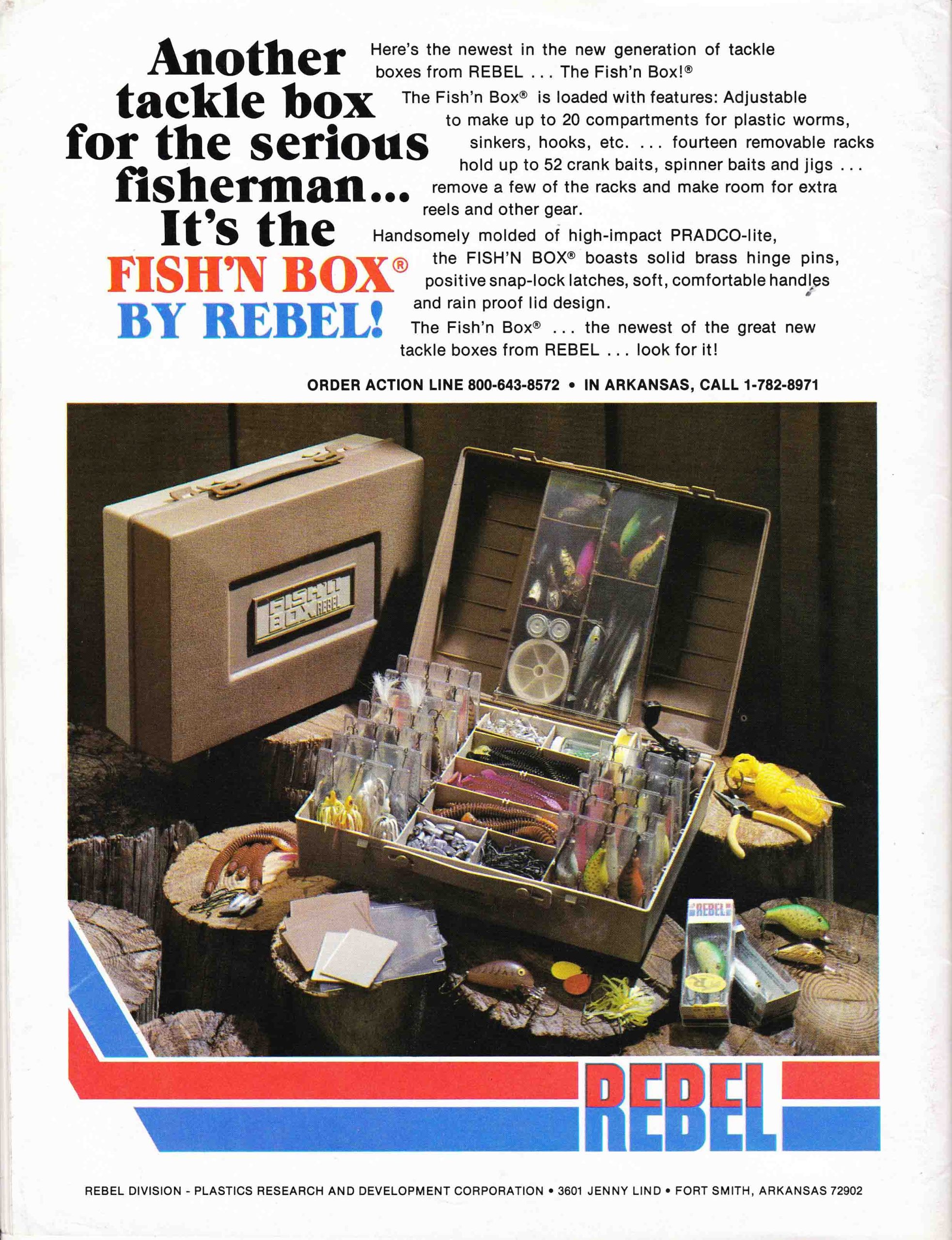 Rebel Advertisements 1977 - Bass Fishing Archives Retro Ads