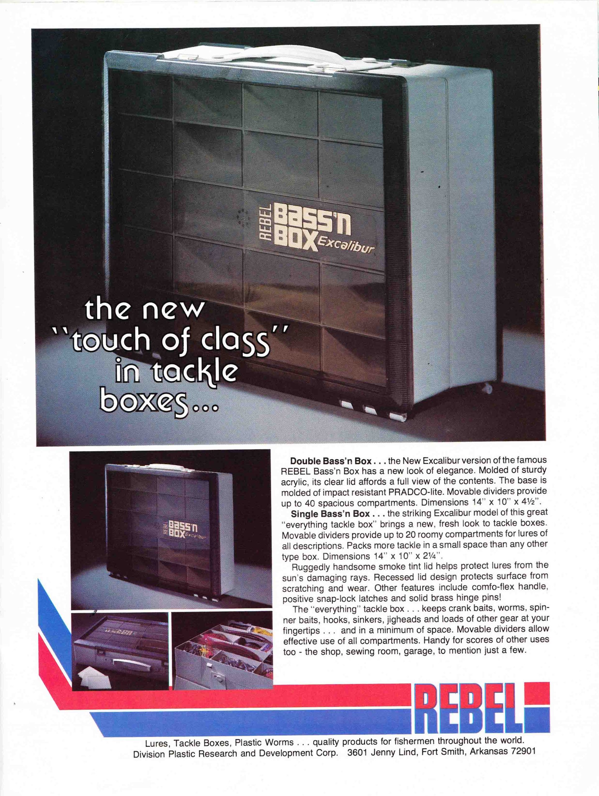 Rebel Advertisements 1977 - Bass Fishing Archives Retro Ads