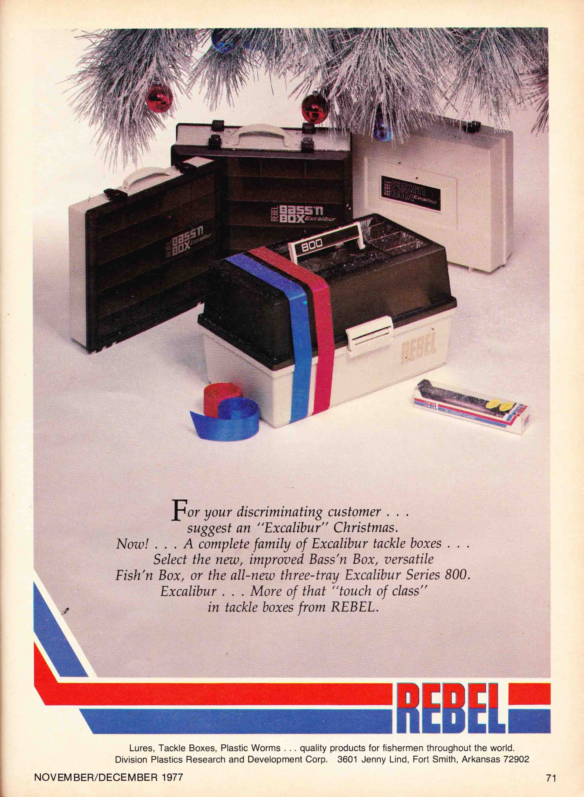 Rebel Advertisements 1977 - Bass Fishing Archives Retro Ads