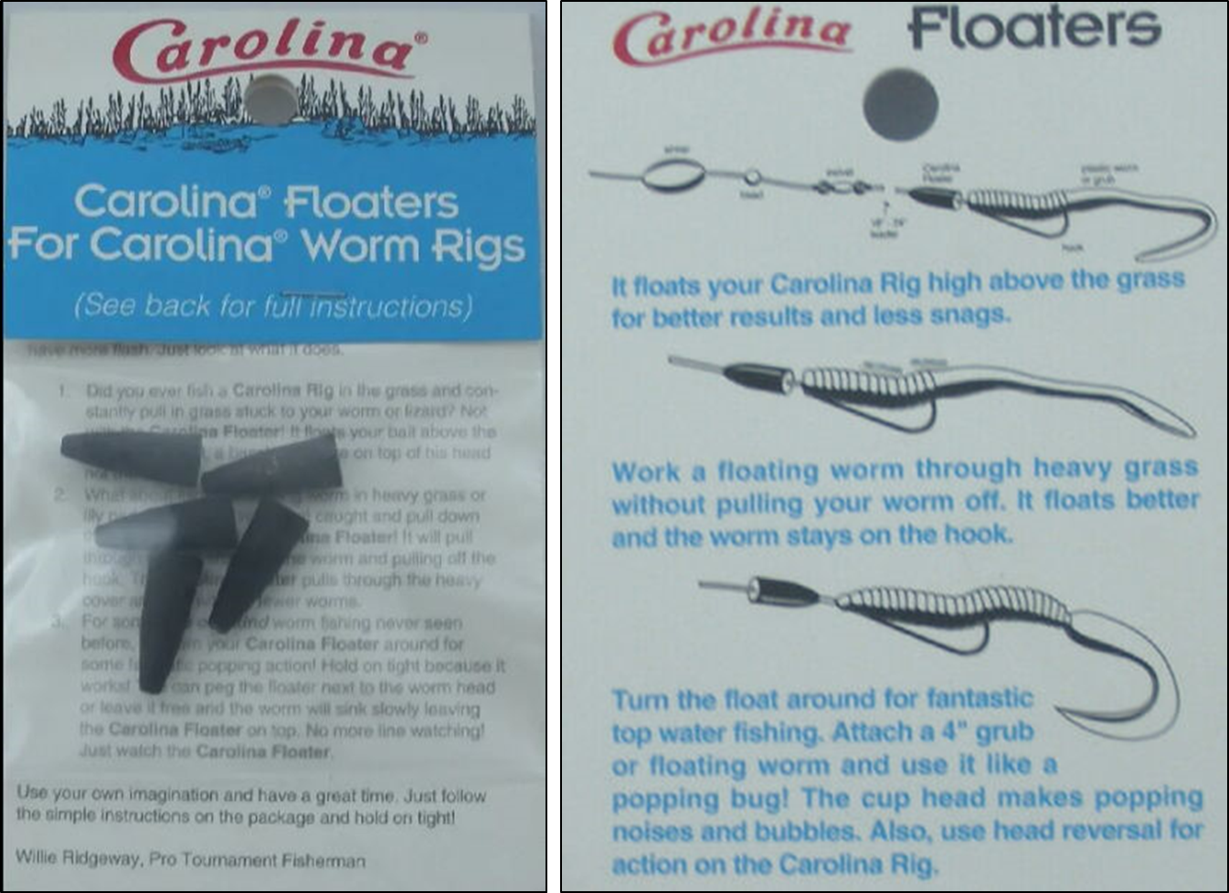 Ridgeway’s Carolina Floaters - Bass Fishing Archives Historic Bass ...