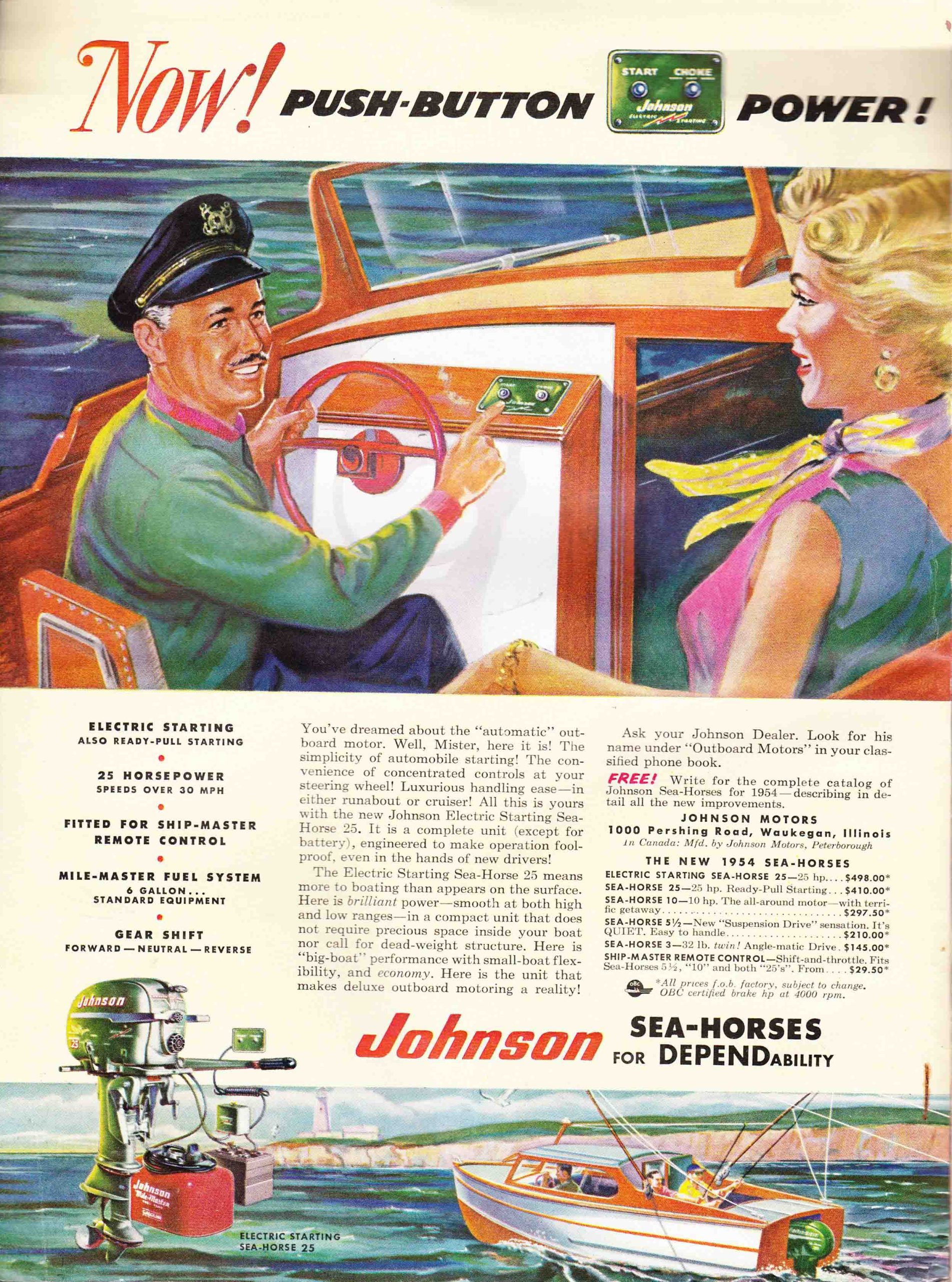 Outboard Motors 1954 - Bass Fishing Archives Old Bass Boats