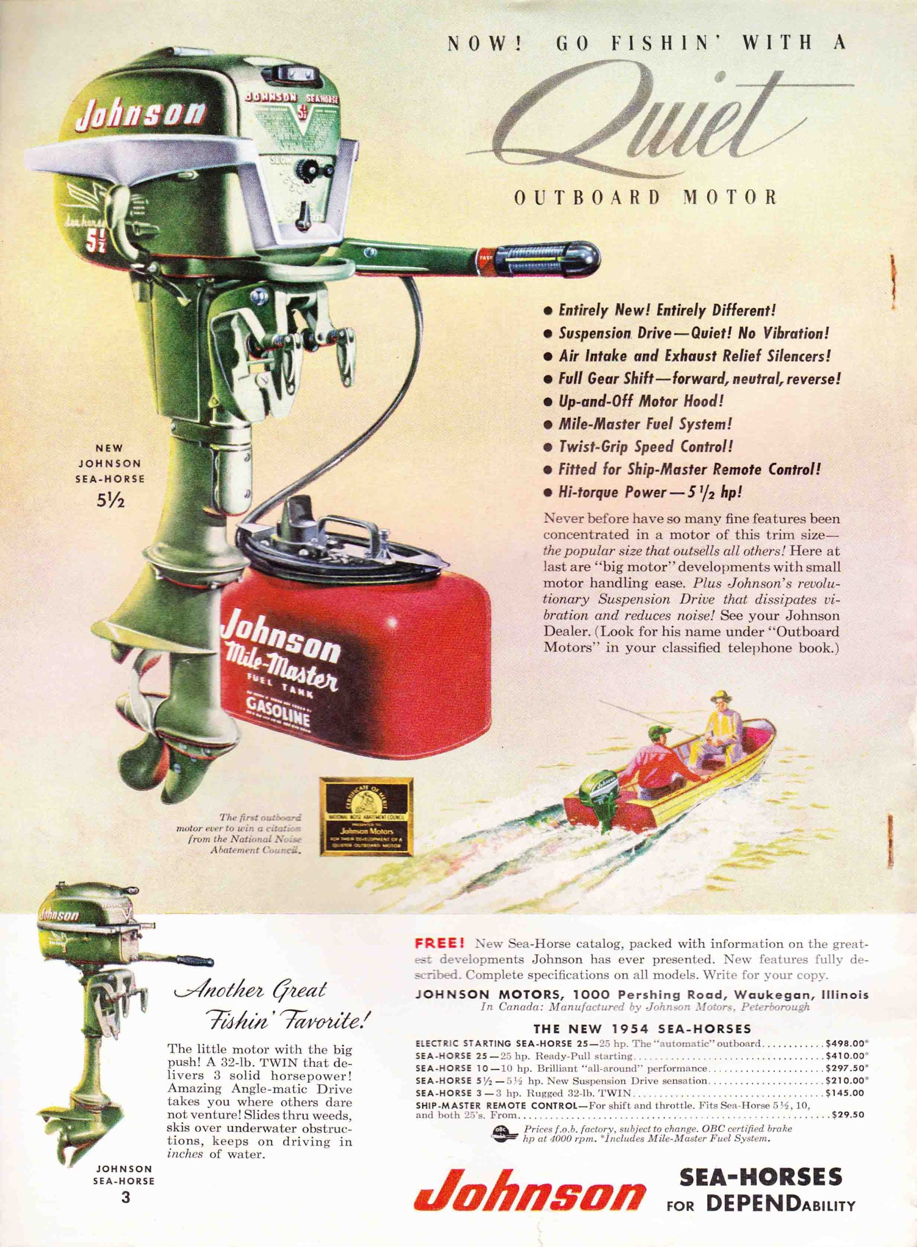 Outboard Motors 1954 - Bass Fishing Archives Old Bass Boats