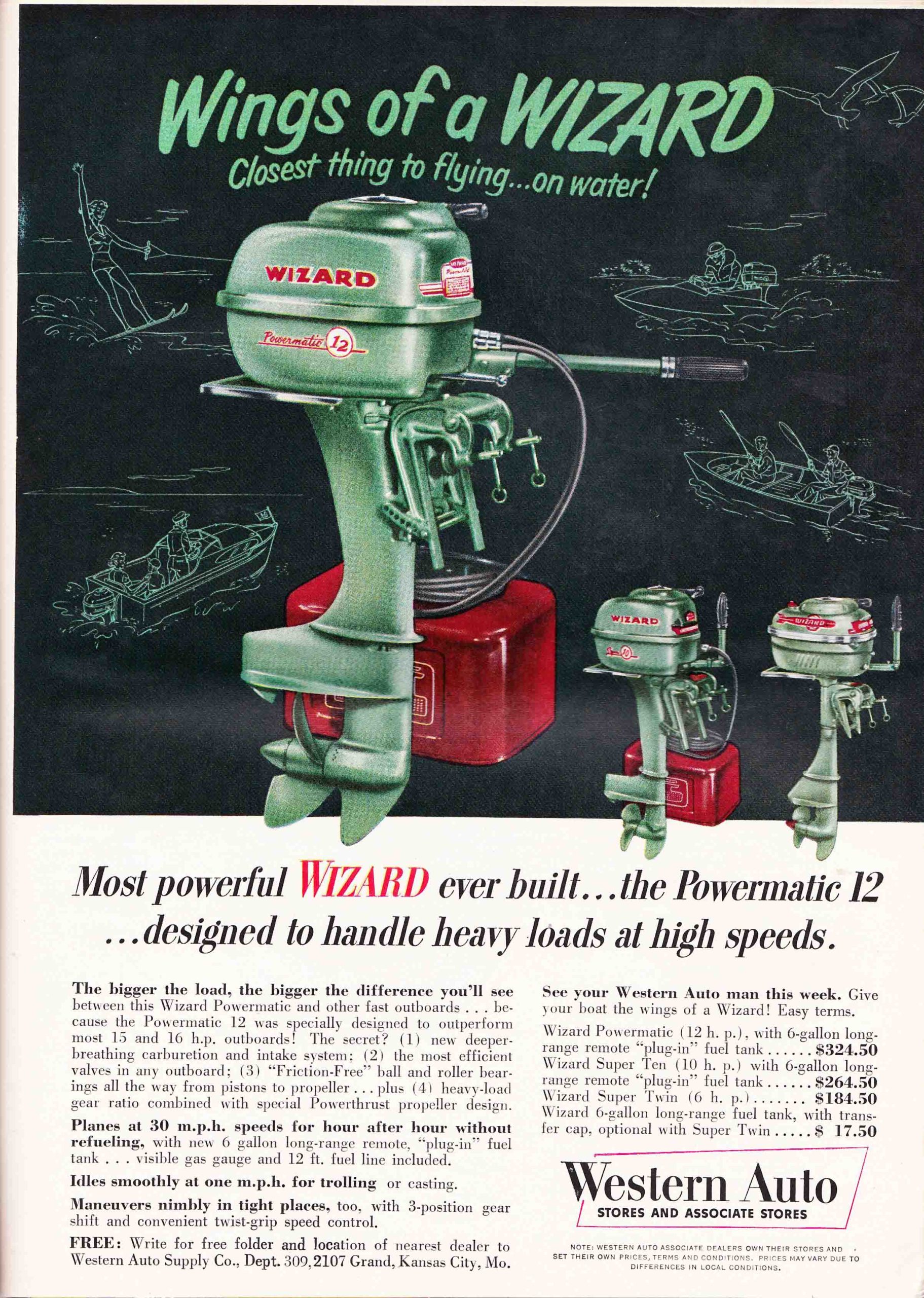 Outboard Motors 1954 - Bass Fishing Archives Old Bass Boats