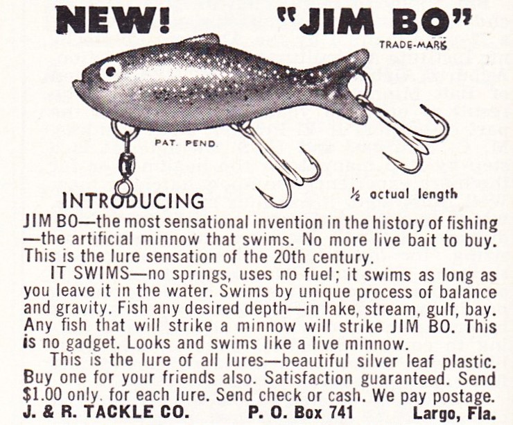 More Darwin Baits 1950s - Bass Fishing Archives Gimmick Bass Tackle