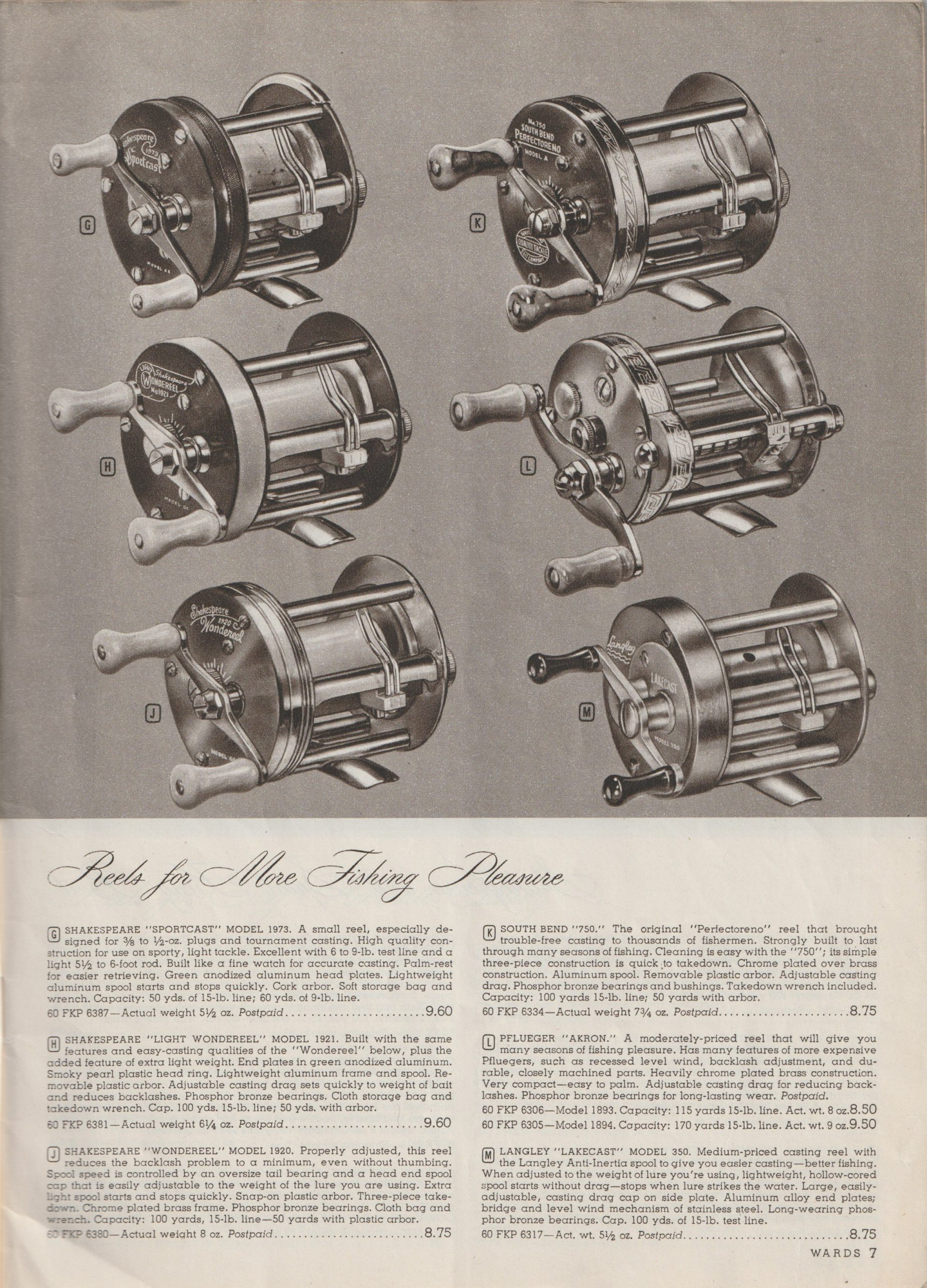 Montgomery Ward 1949 Part 2 - Bass Fishing Archives Tackle History