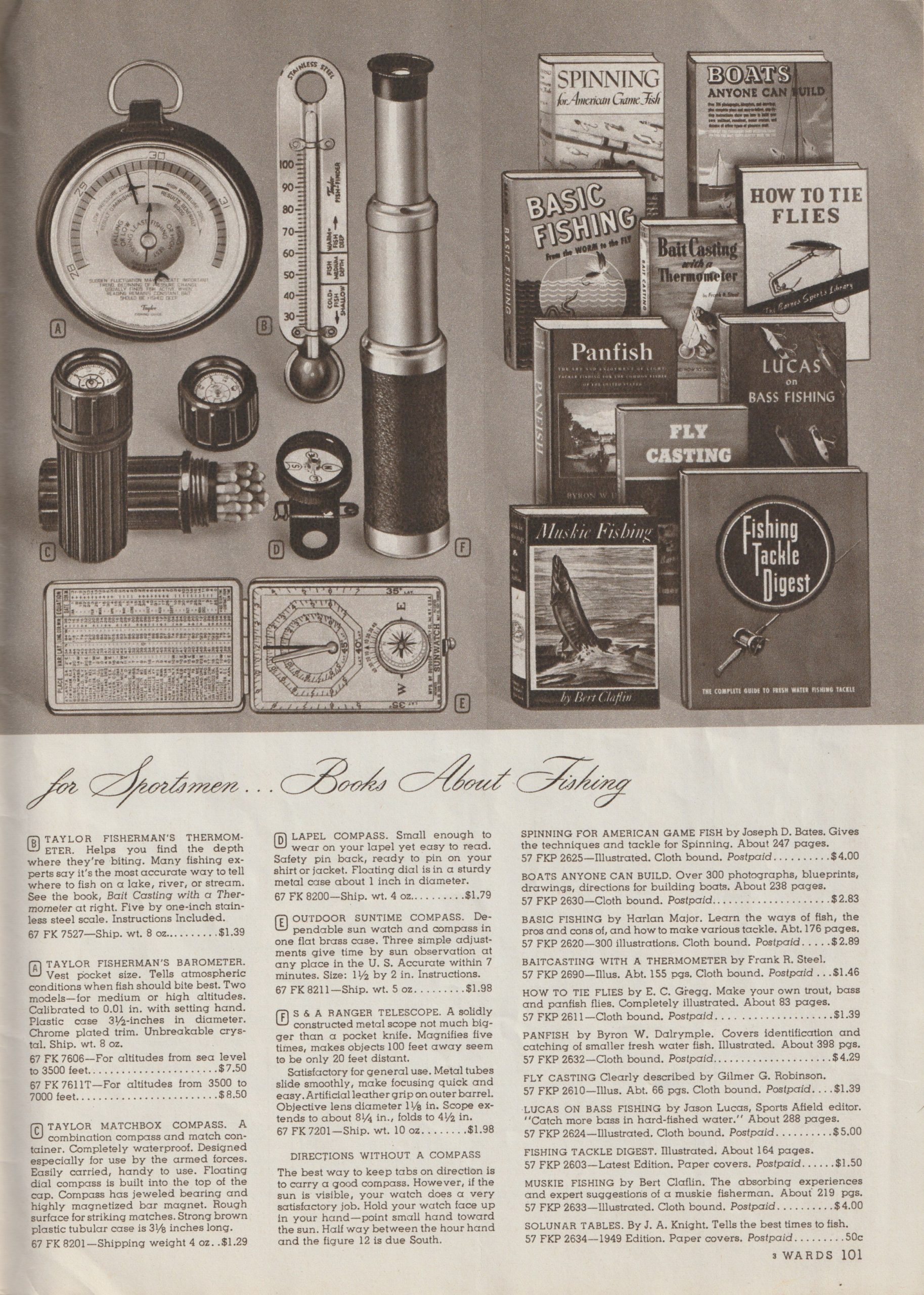 Montgomery Ward 1949 Part 2 - Bass Fishing Archives Tackle History