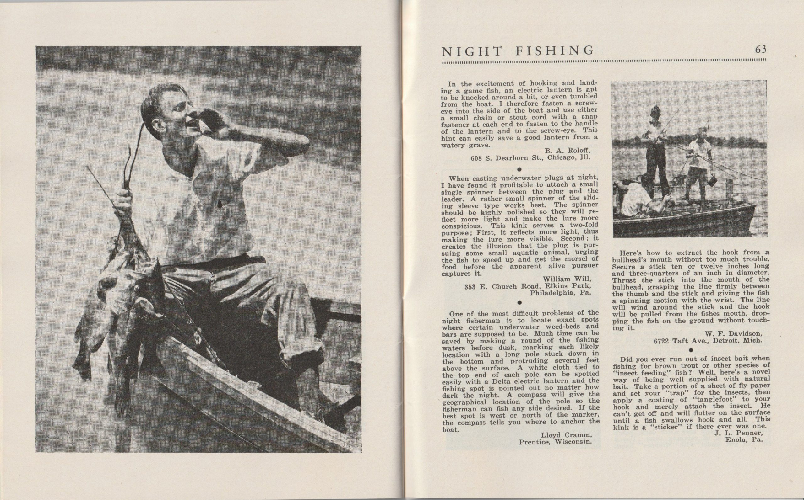 Night Fishing with Cal Johnson - Bass Fishing Archives Technique History