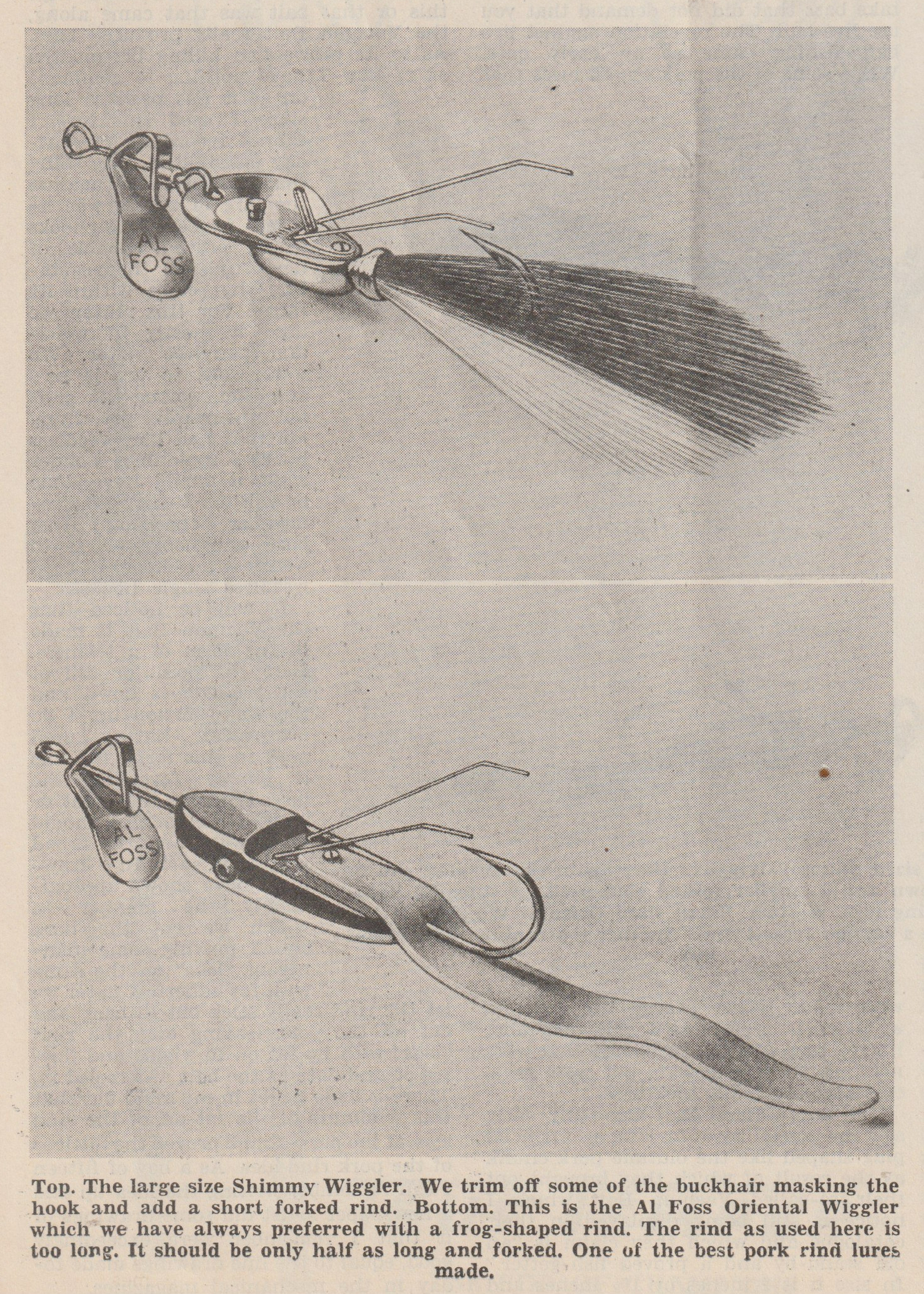 Pork Bait Completely Covered - Bass Fishing Archives Tackle History