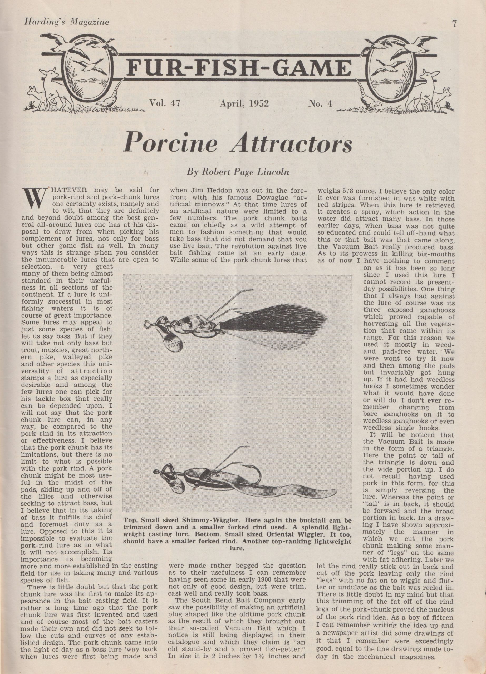 Pork Bait Completely Covered - Bass Fishing Archives Tackle History