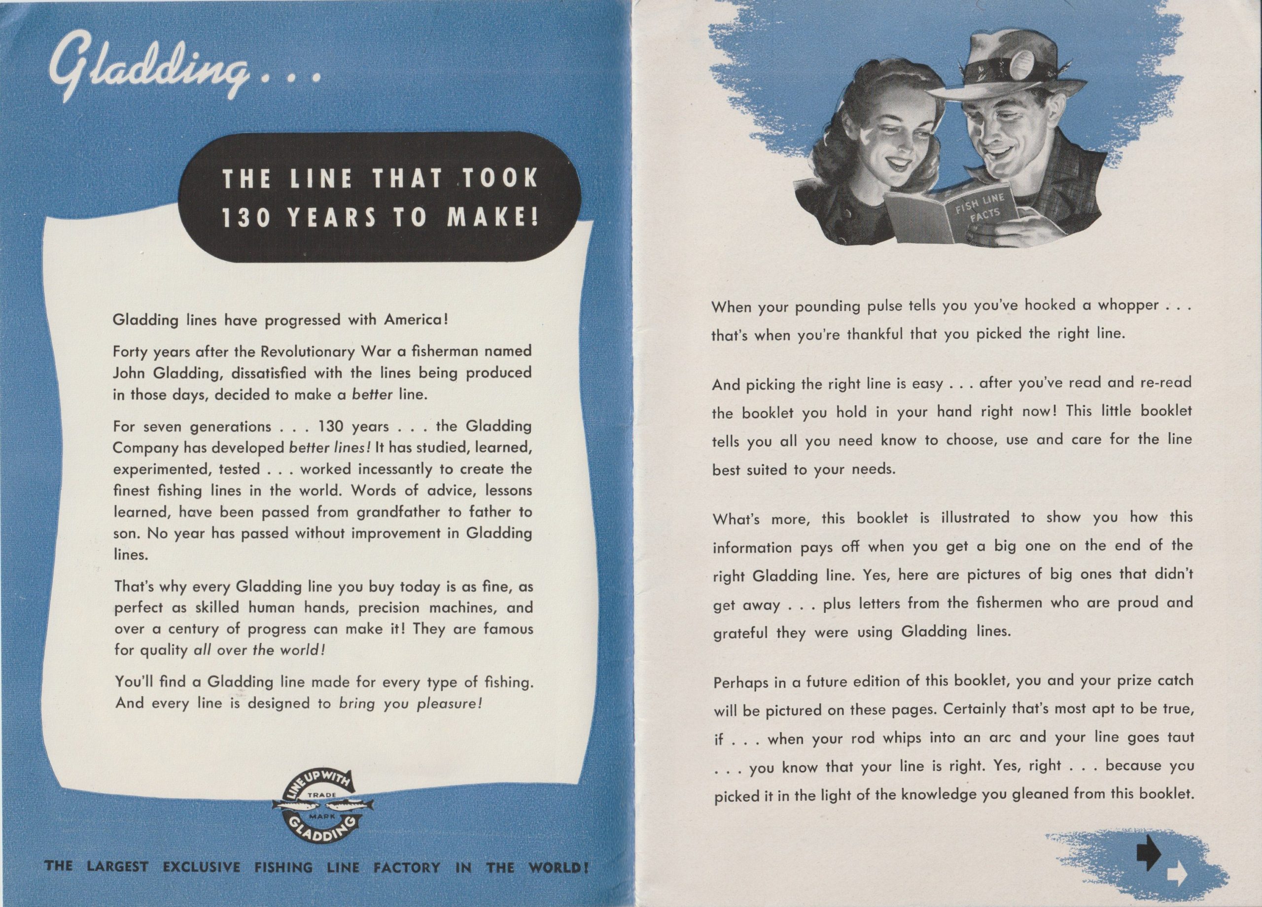 Fish Line Facts by Gladding - Bass Fishing Archives Tackle History