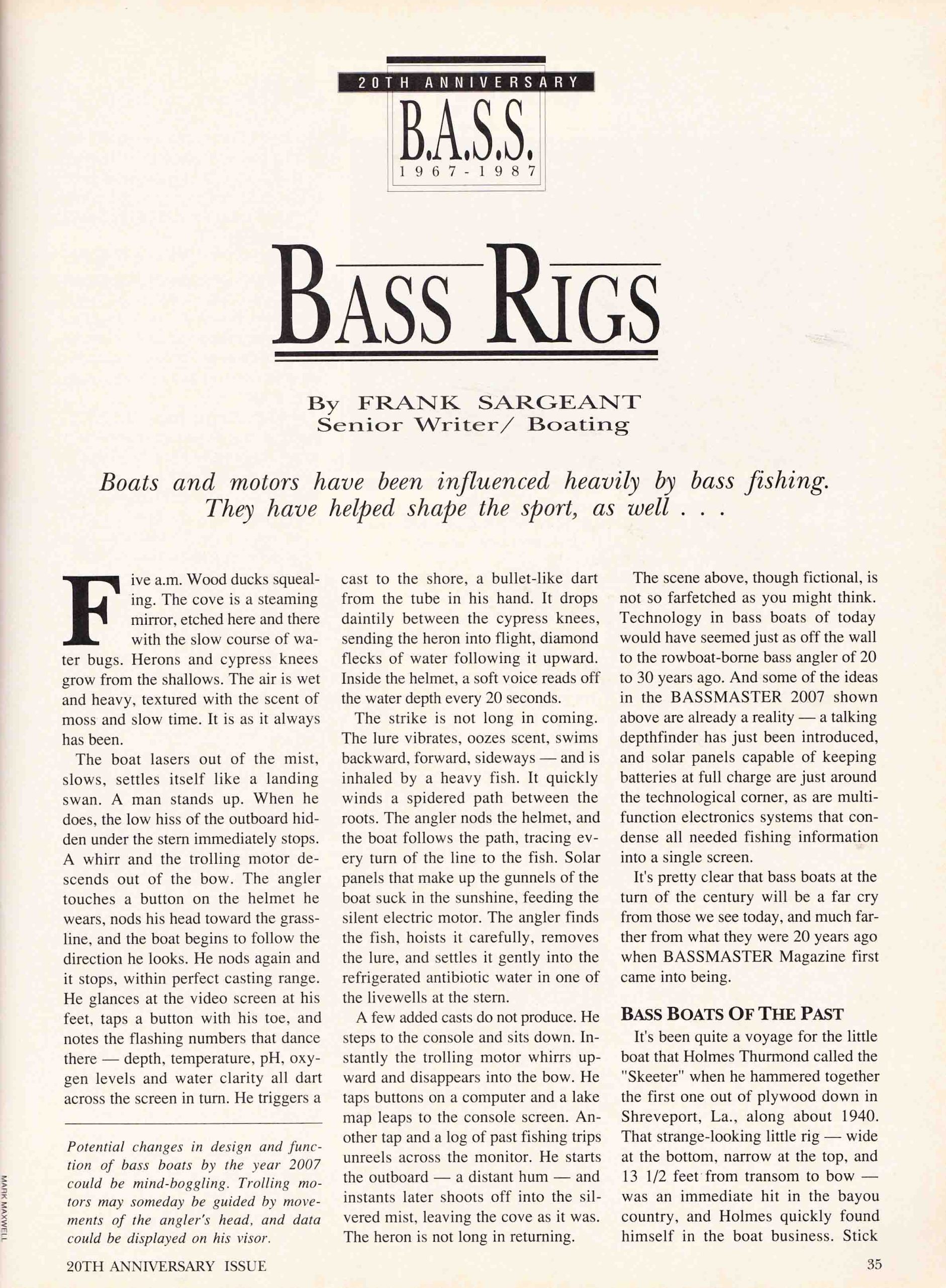 Bass Boat Predictions 1987 - Bass Fishing Archives Short Strikes