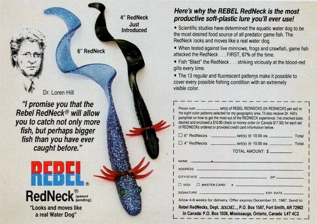 Rebel RedNeck - Bass Fishing Archives Tackle History