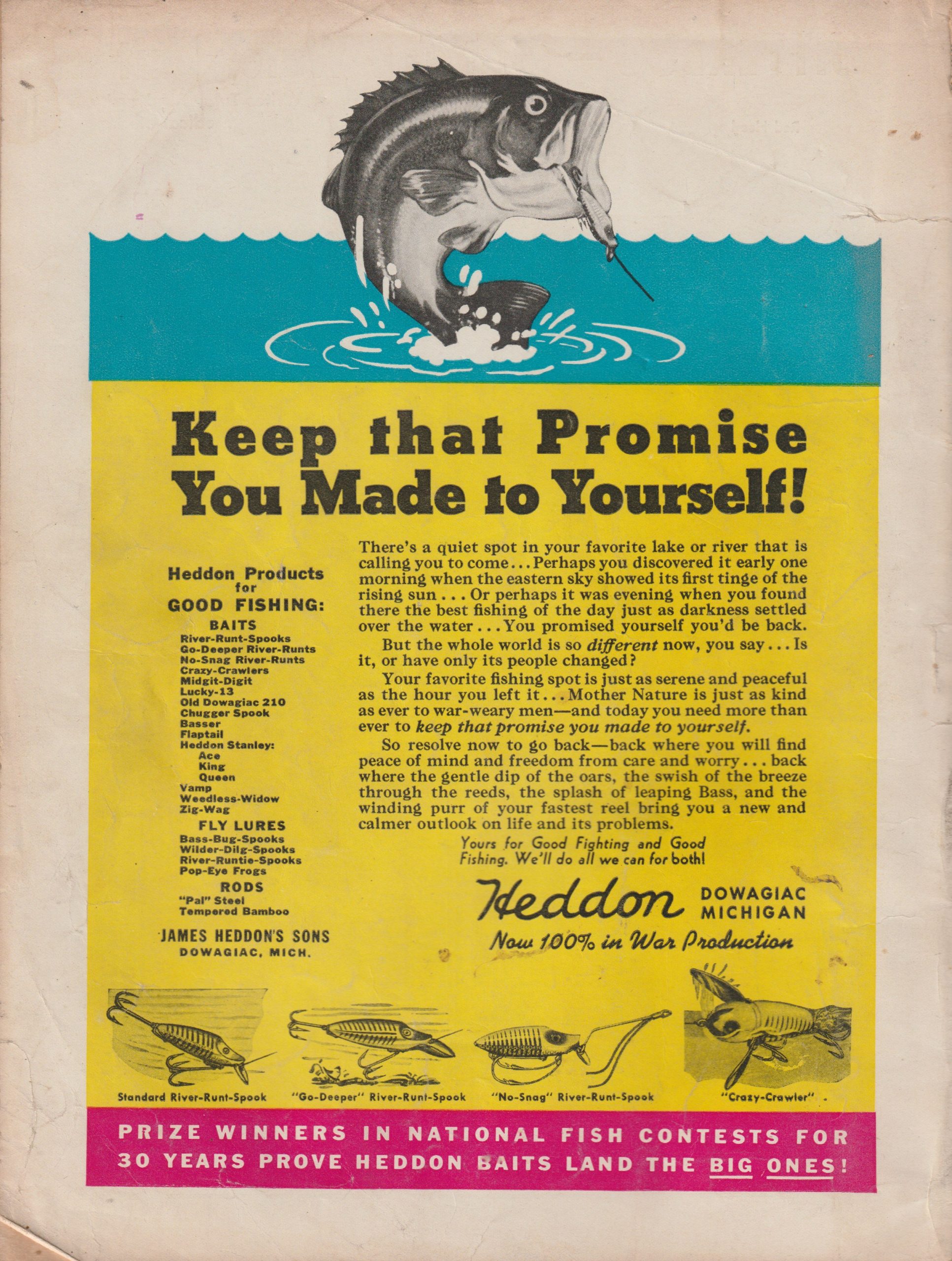 Sports Afield Fishing Annual 1943 - Bass Fishing Archives Old Bass ...