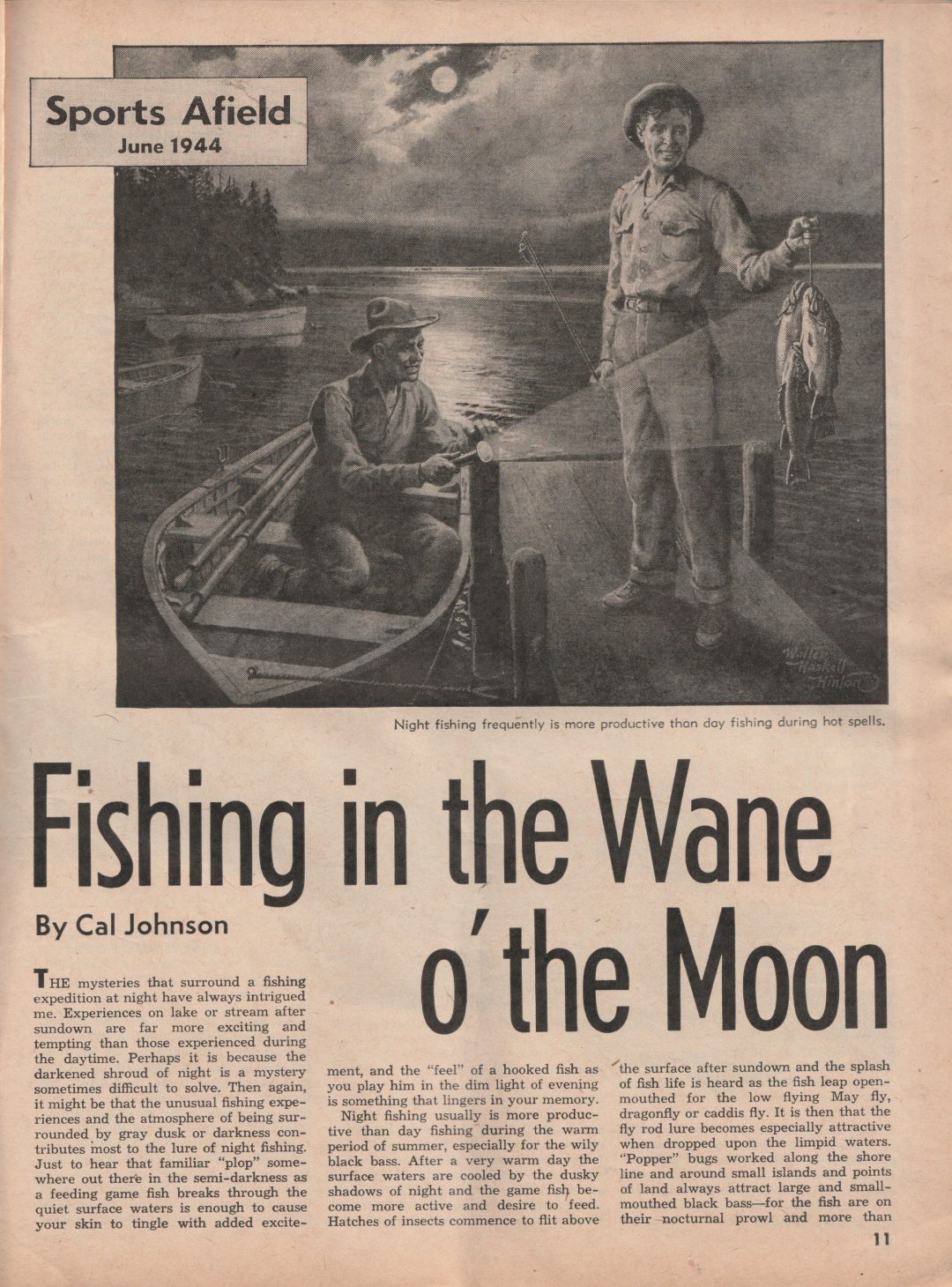 Wane o’ the Moon - Bass Fishing Archives The Writers