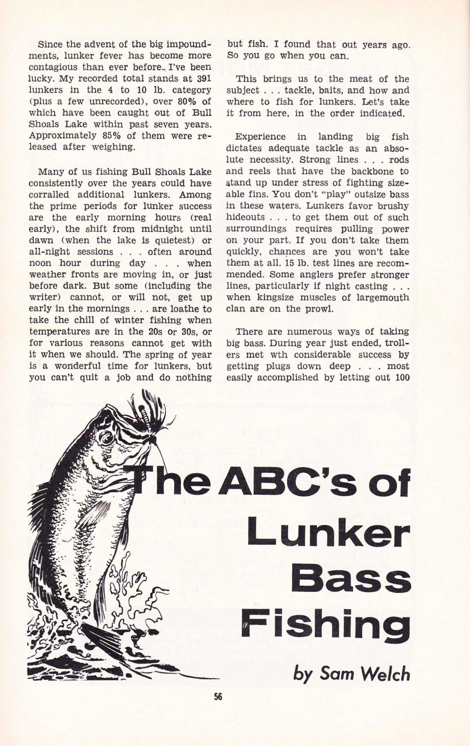 Sam Welch- The Ozark Fisherman - Bass Fishing Archives The Writers