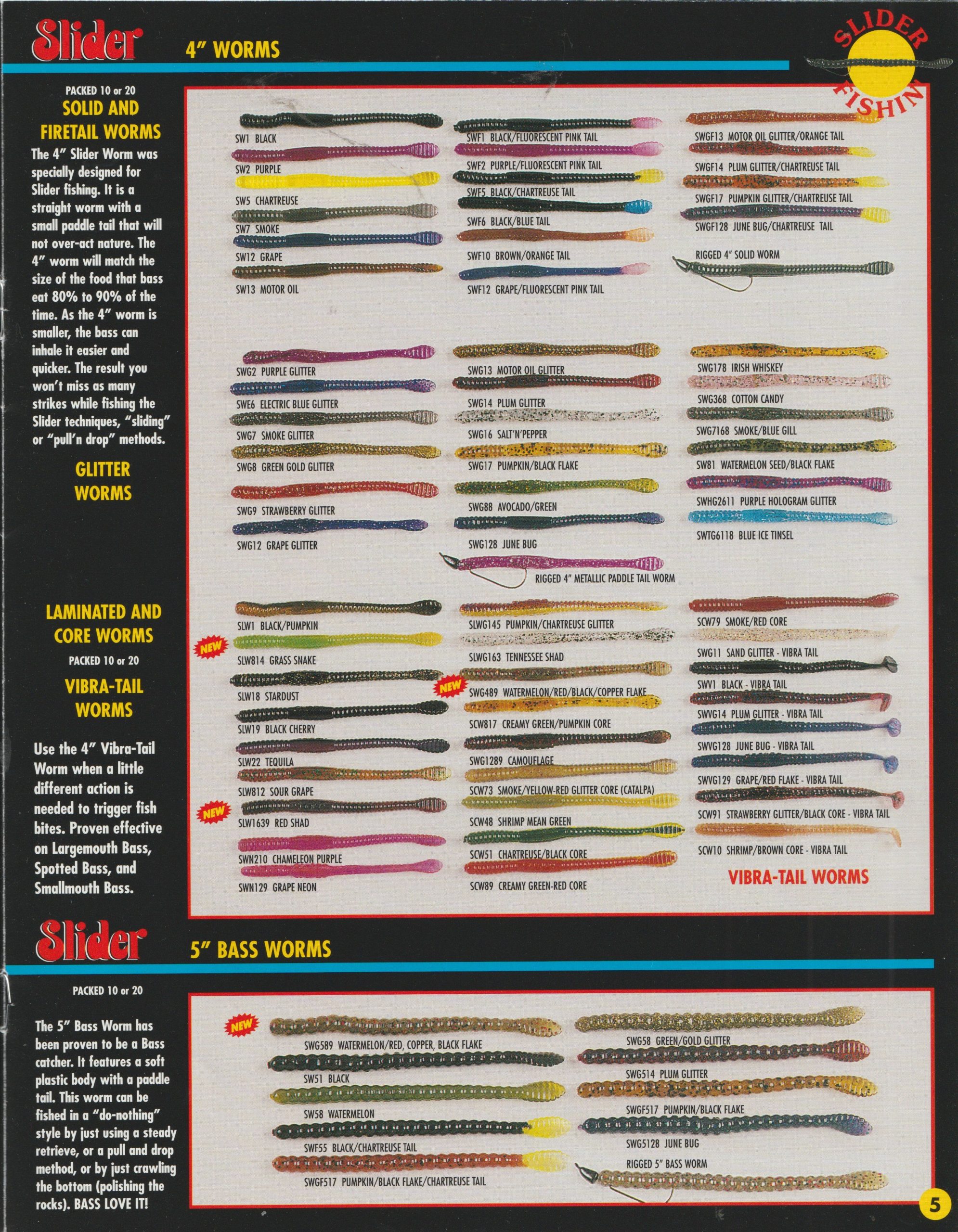 Slider Fishing Catalog 2000 - Bass Fishing Archives Crazy Head Lure ...