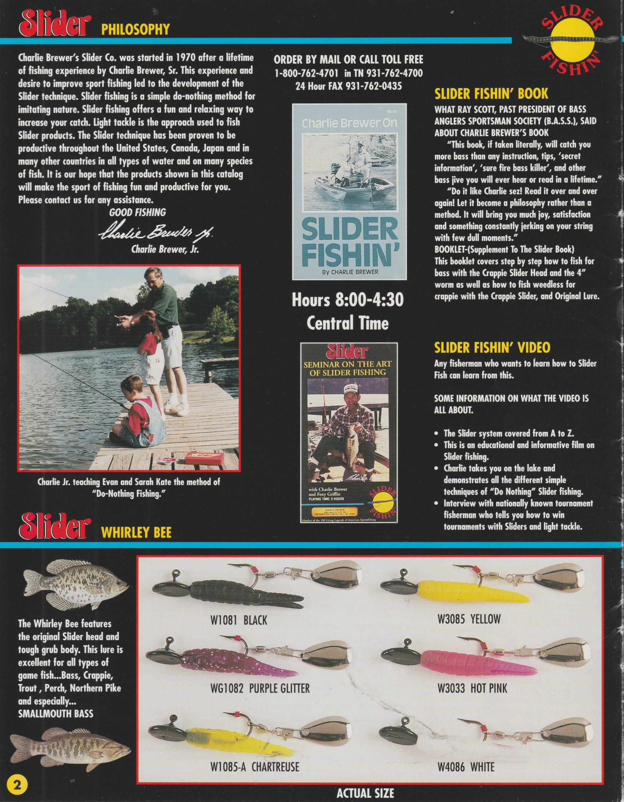 Slider Fishing Catalog 2000 - Bass Fishing Archives Crazy Head Lure ...