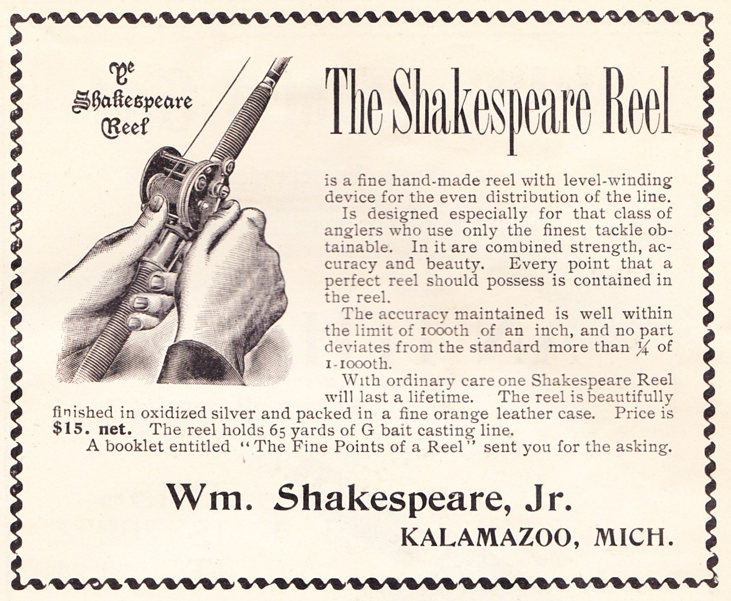 More Early Shakespeare Ads – 1900 - Bass Fishing Archives Tackle History