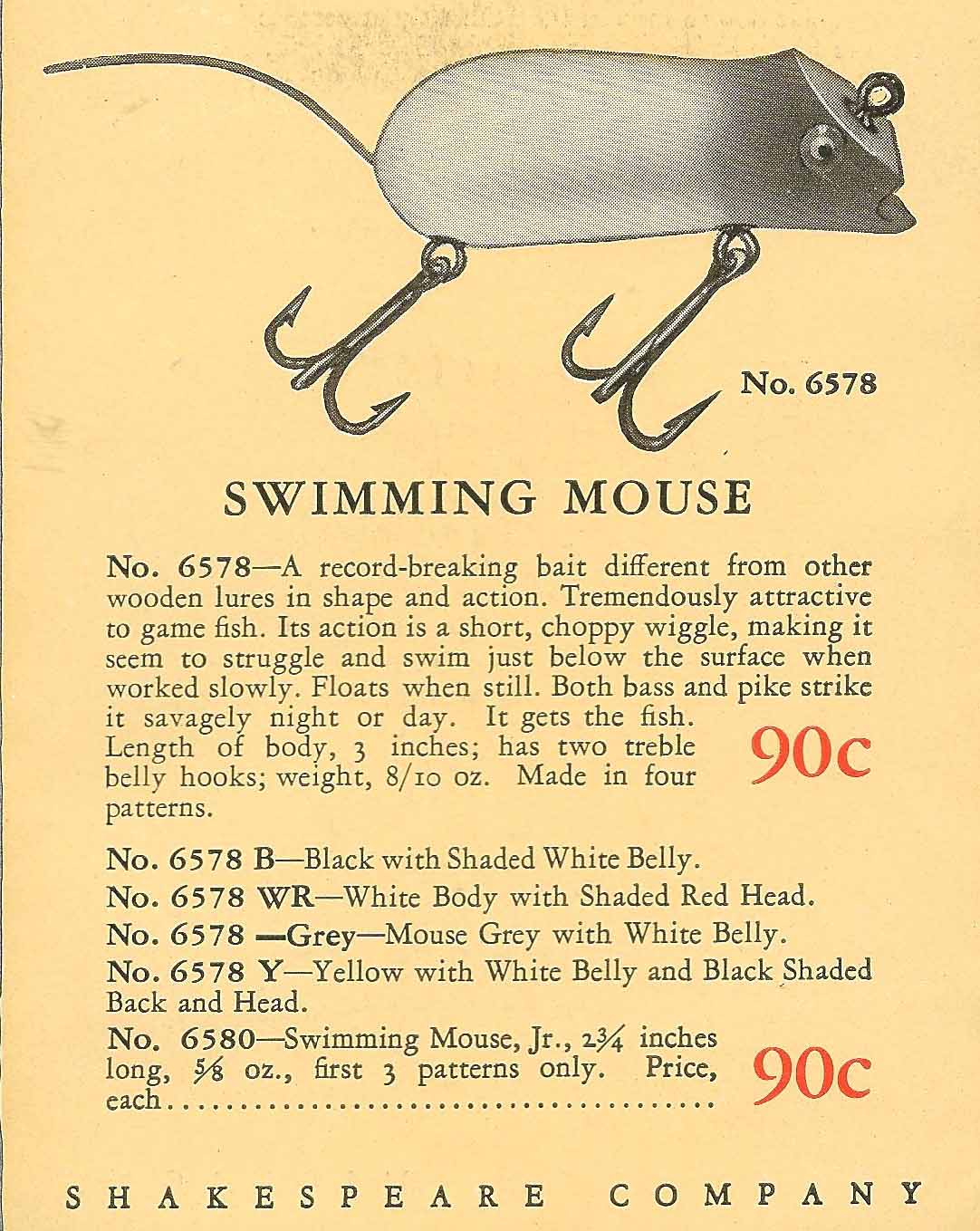 The Shakespeare Swimming Mouse Part 1 - Bass Fishing Archives Sunday ...