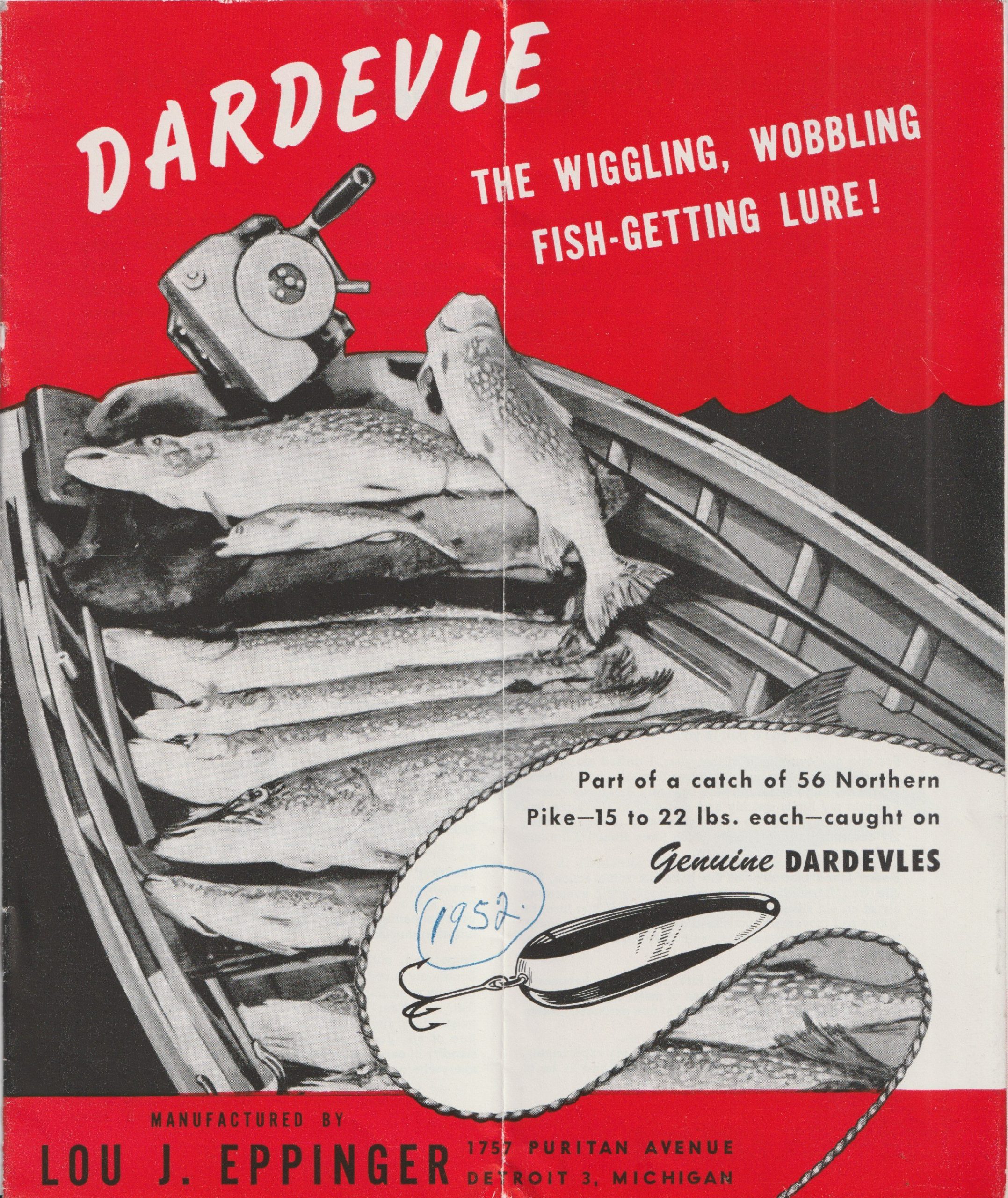 1952 Eppinger Dardevle Brochure - Bass Fishing Archives Eppinger Dardevle