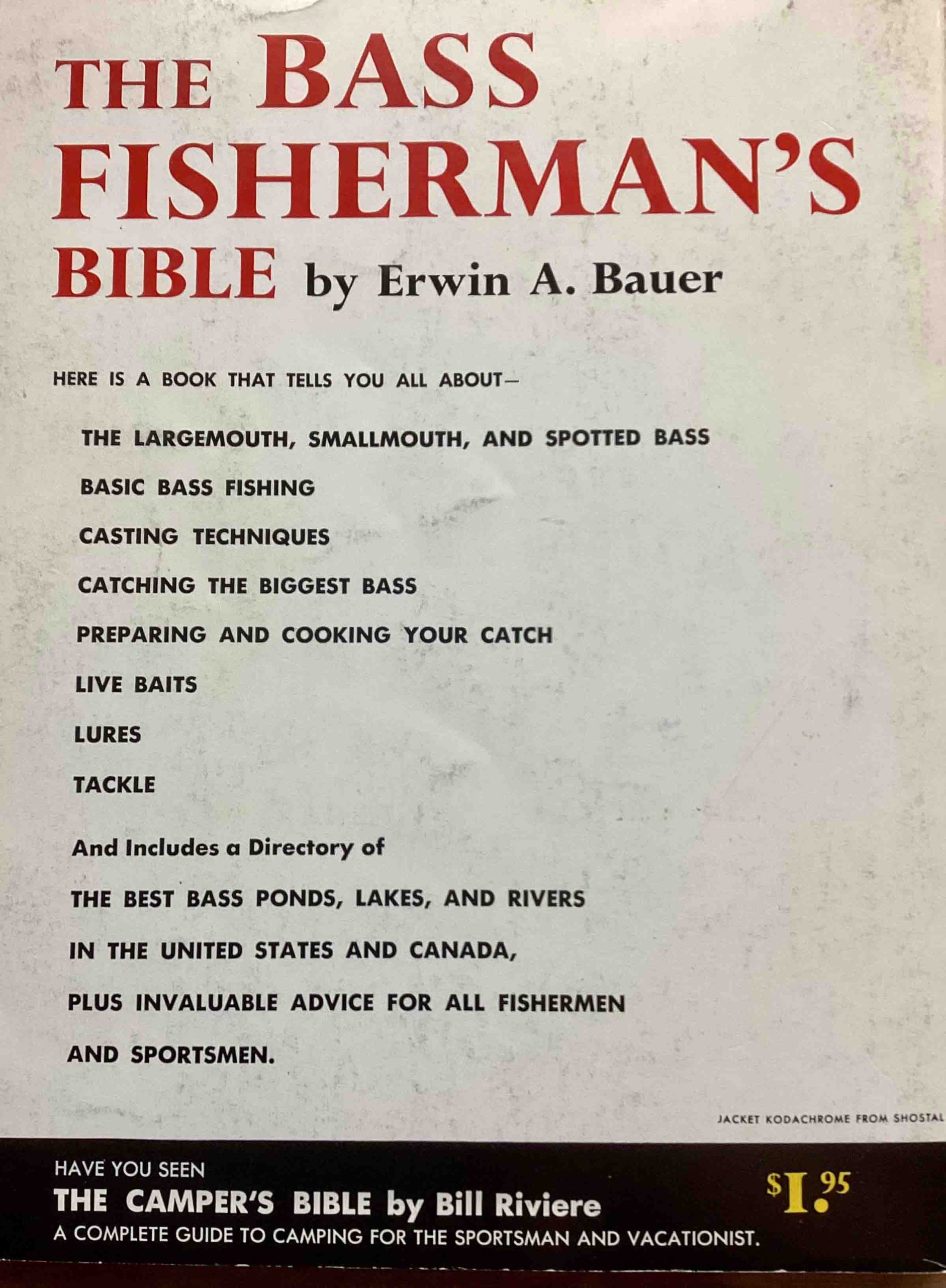 The Bass Fisherman’s Bible - Bass Fishing Archives Book Reviews