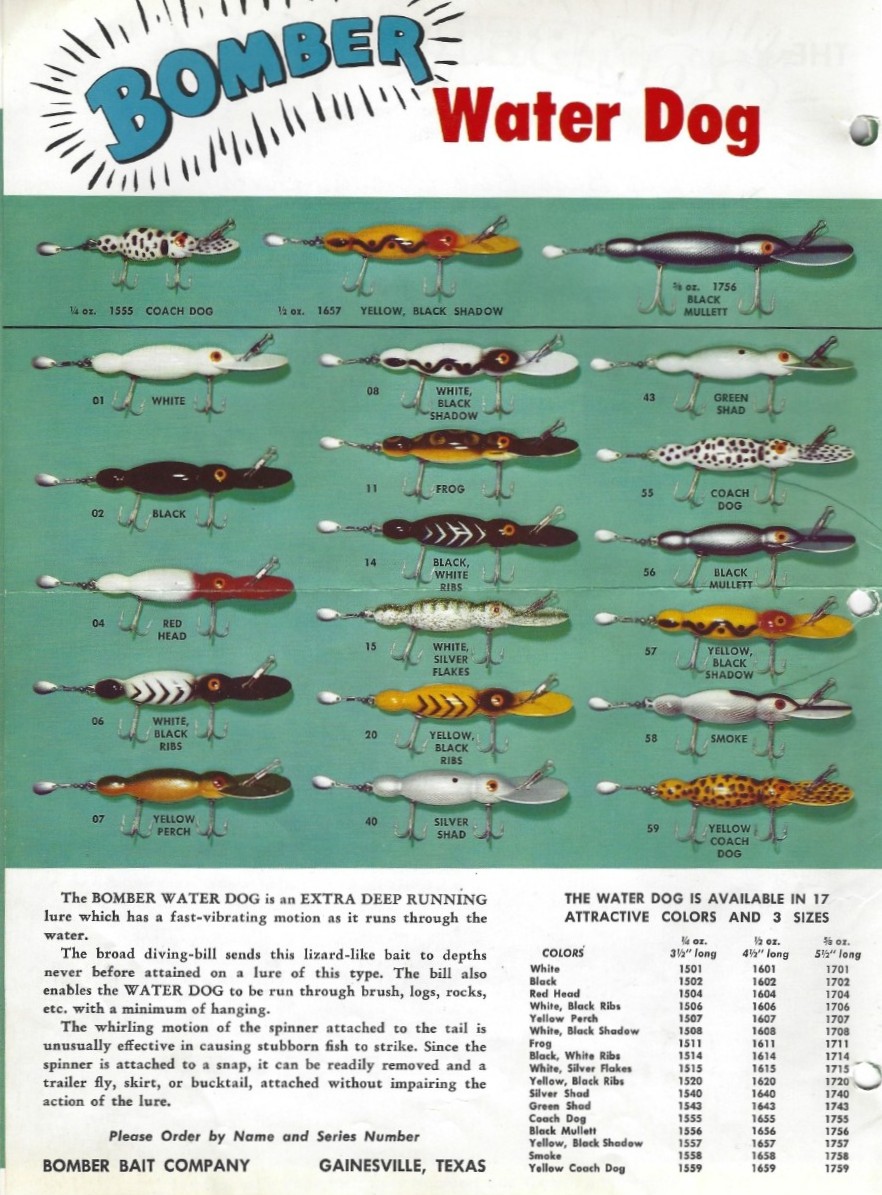 Goin’ Deep - The Bomber Water Dog - Bass Fishing Archives Tackle History