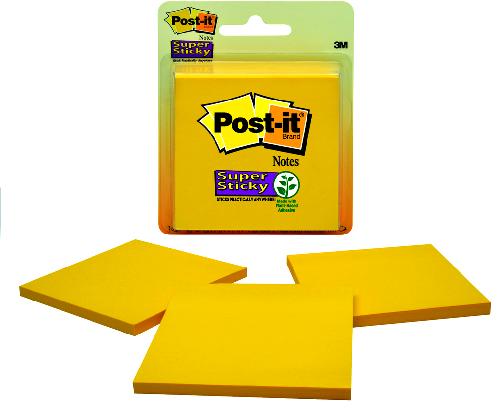 GNTC Bookstore: Post-it Super Sticky Notes - Yellow 3x3in 3Pk