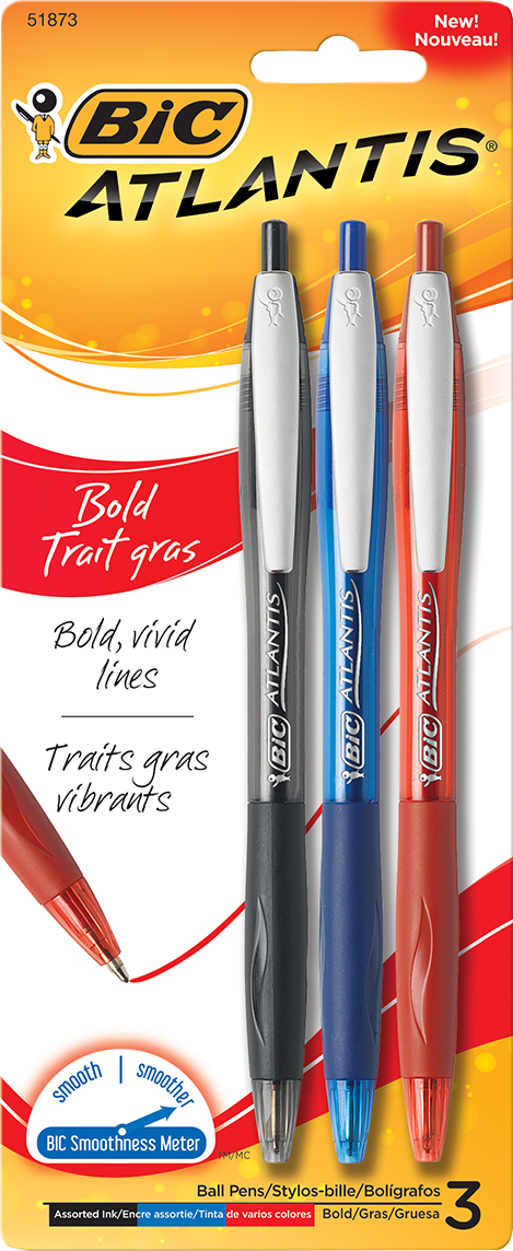 GNTC Bookstore: BIC Atlantis Bold Retractable Ballpoint Pen - Asst 1 ...