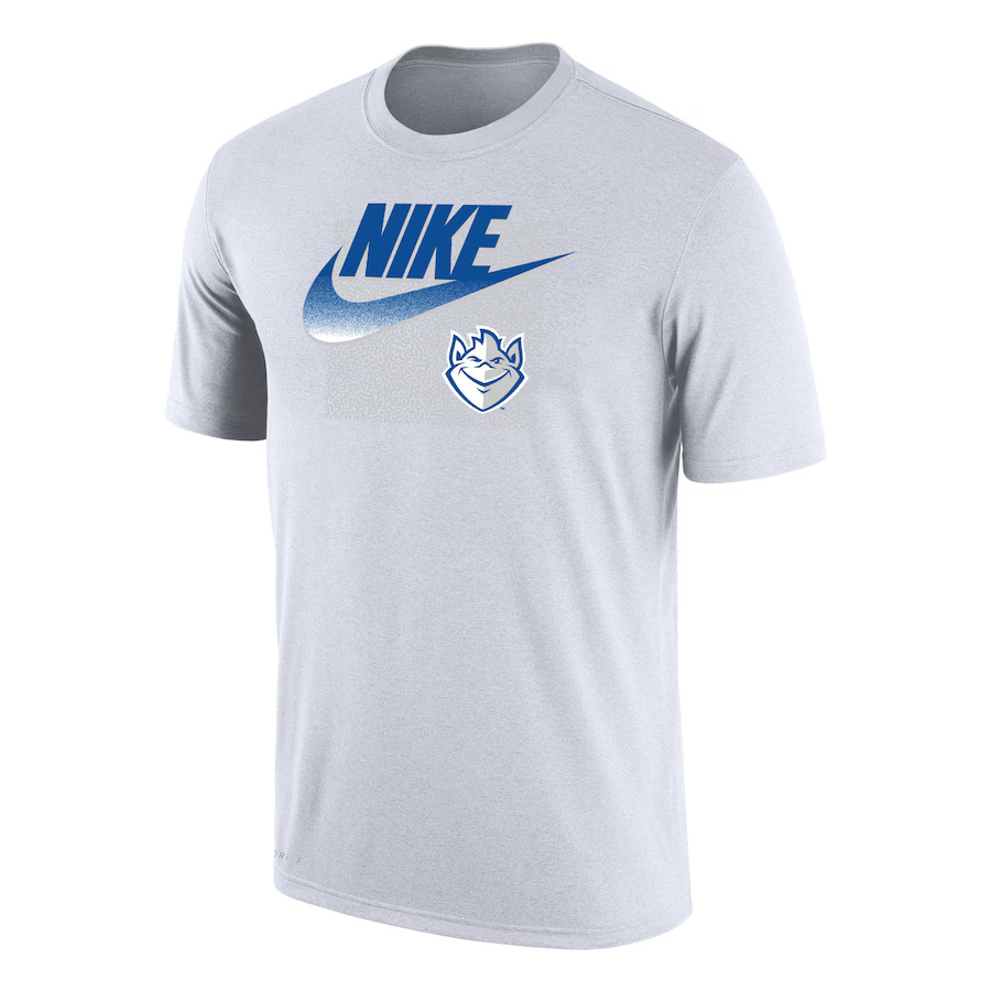 The Billiken Shop: SLU Nike Dri-FIT Cotton WHITE Tee