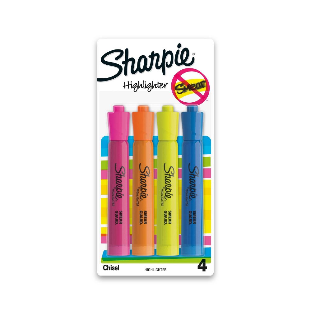 The UA-PTC Bookstore: Sharpie Smear Guard Highlighter, Assorted - 4 ...