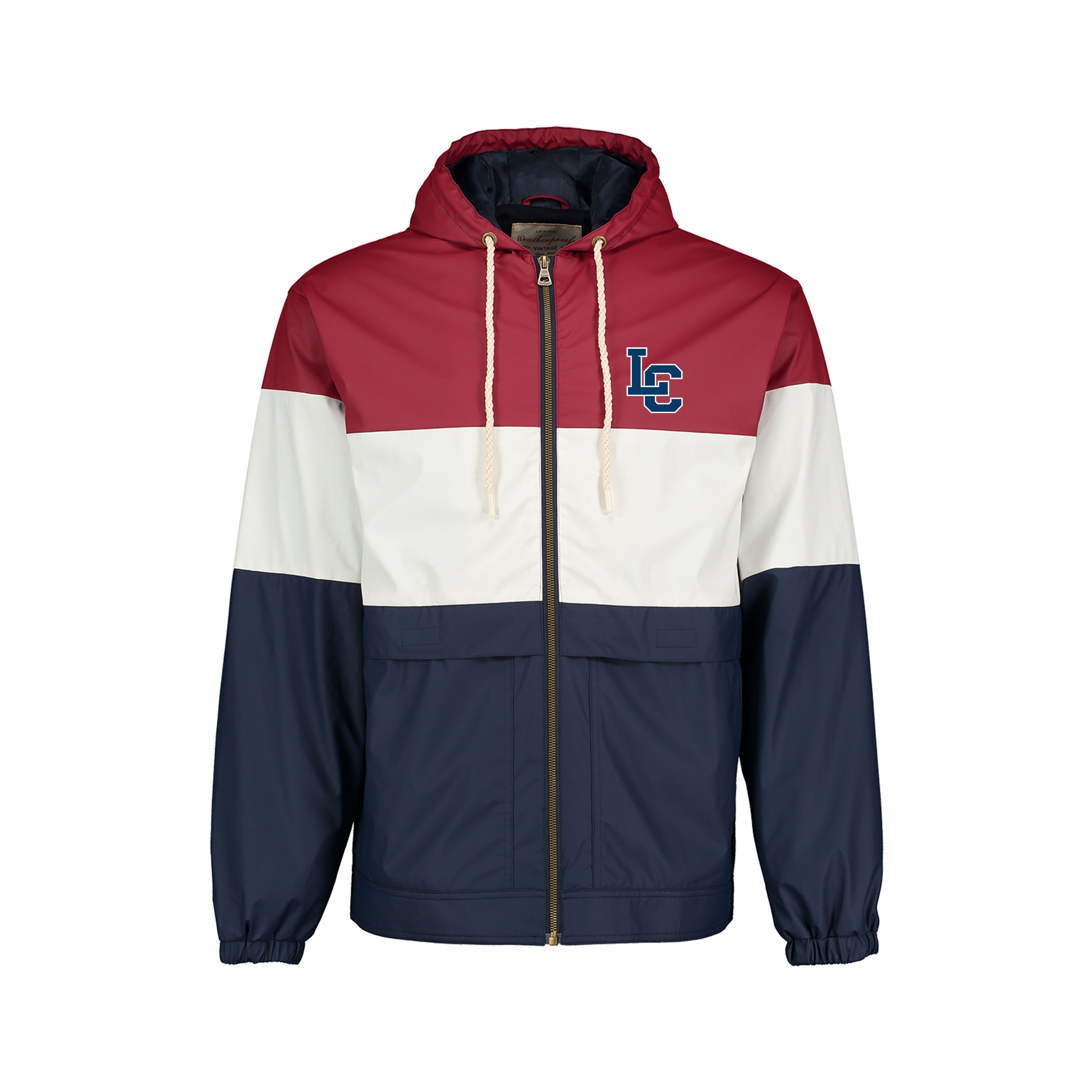 LC State Bookstore: Colorblock Rain Jacket