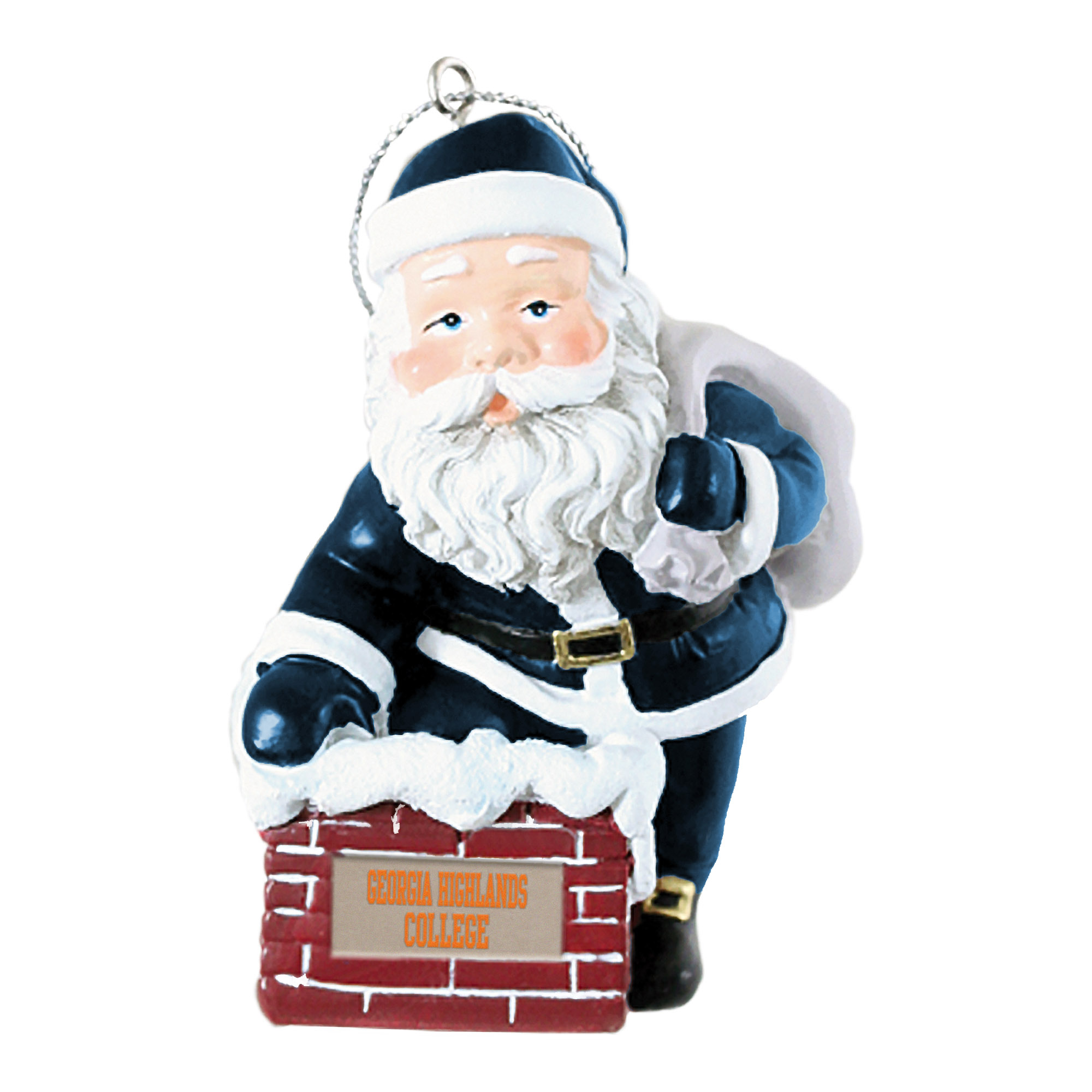 GHC Bookstore: Georgia Highlands College Santa Rooftop Ornament