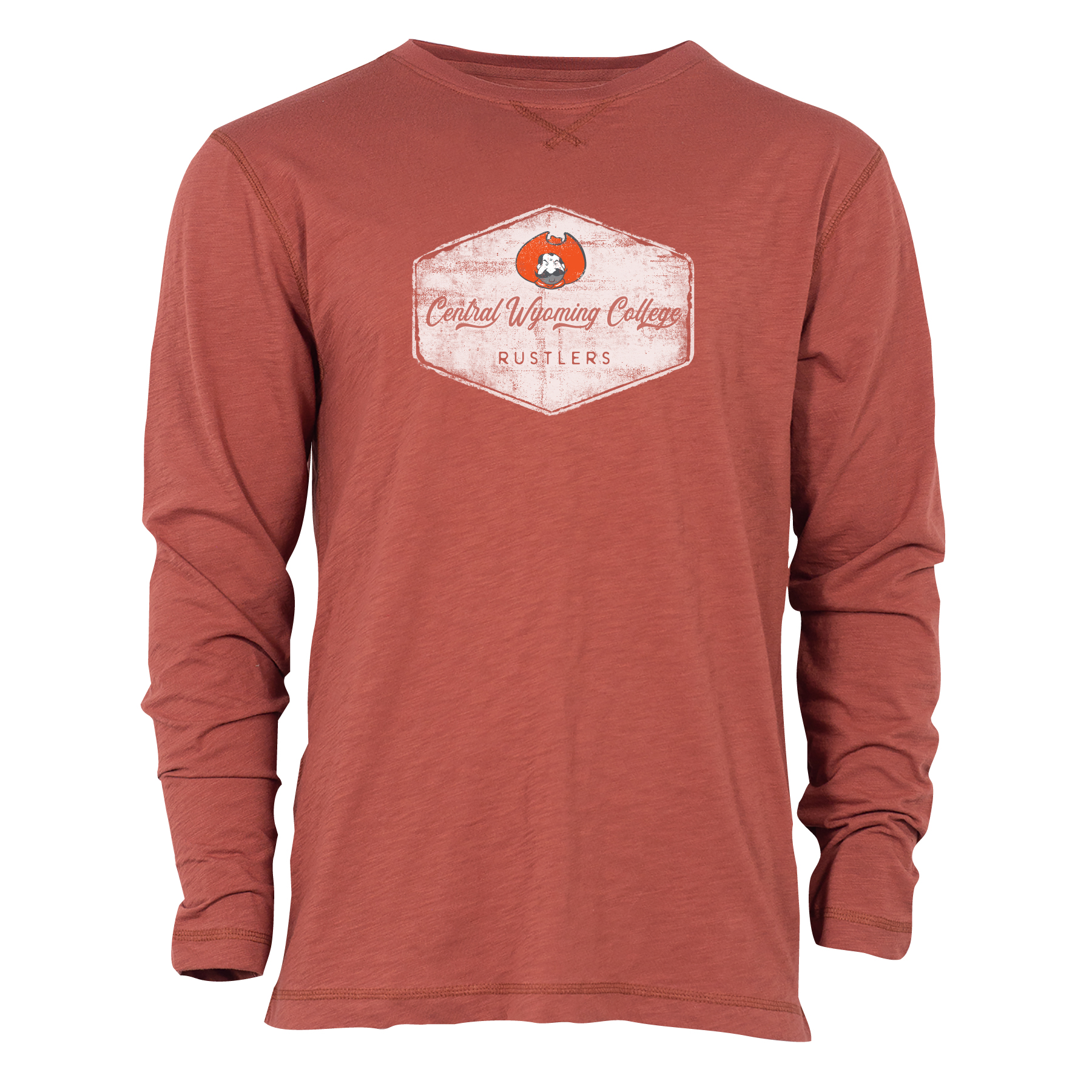 CWC Bookstore: Distressed Hexagon Design Long Sleeve Shirt