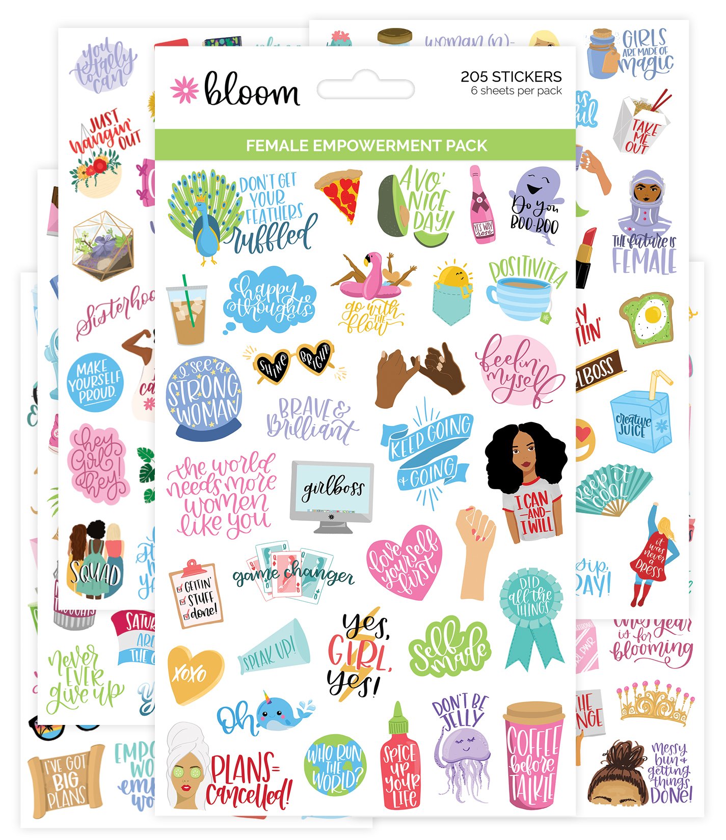 Dalton State College Bookstore: Female Empowerment Pack Sticker Sheets