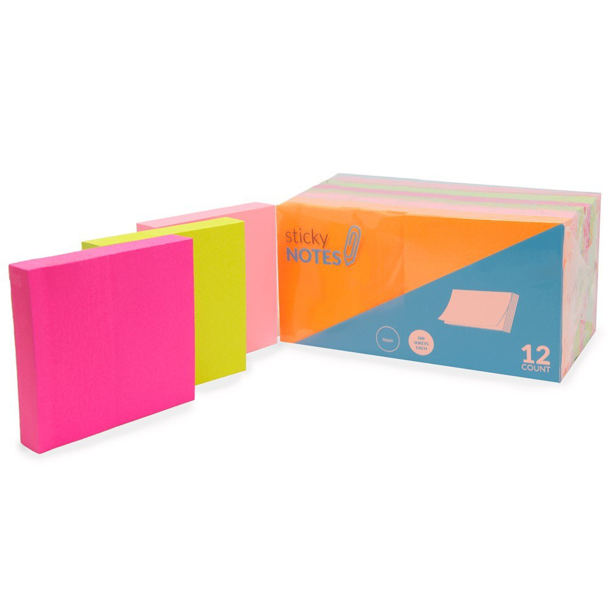 The Hub - ATC Bookstore: 2x2 Neon Sticky Notes 12pk