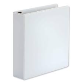 The UACCM Bookstore: White 3 Ring Binder- 1.5 Inch