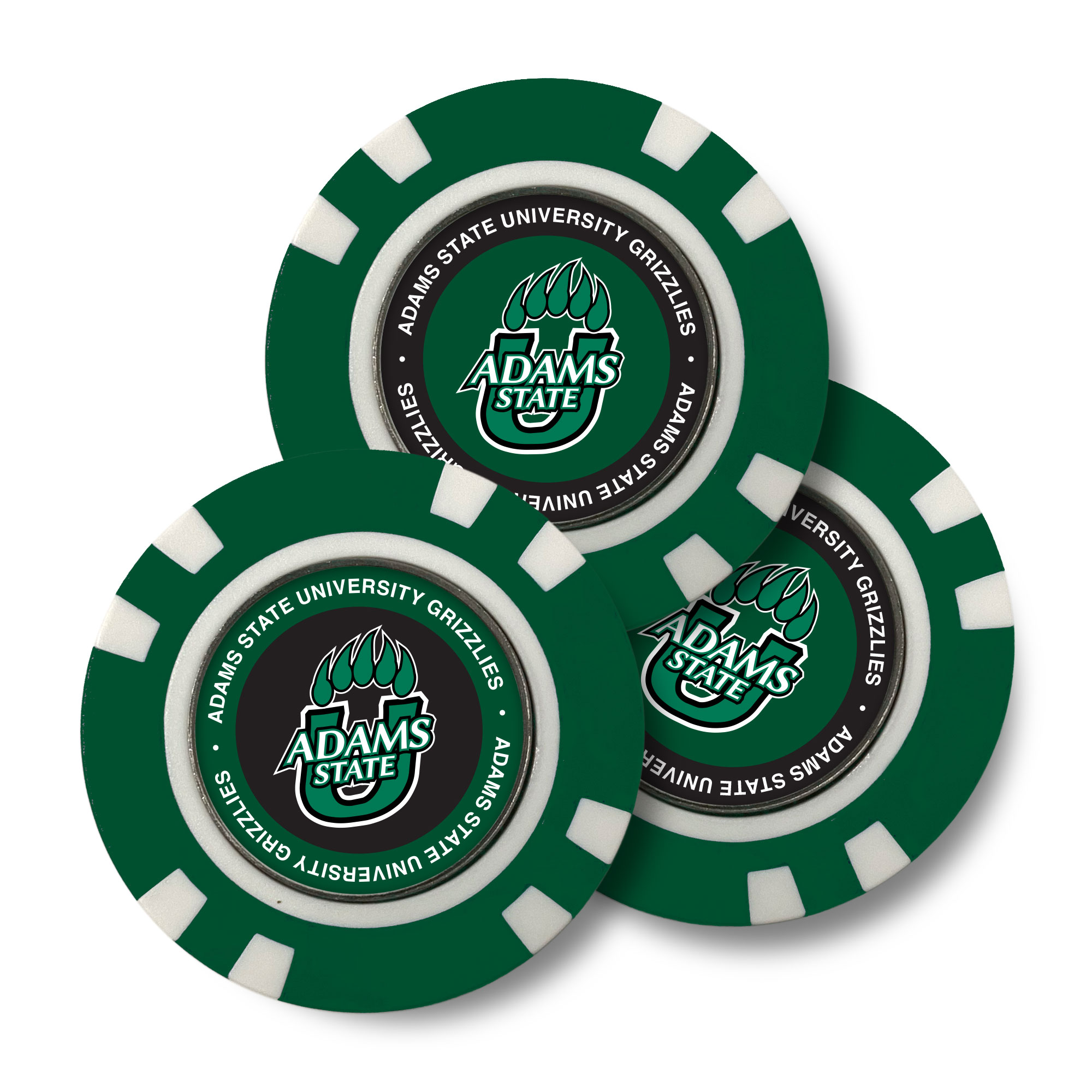 Adams State Bookstore: Adams State 3-Pack Poker Chip Ball Markers