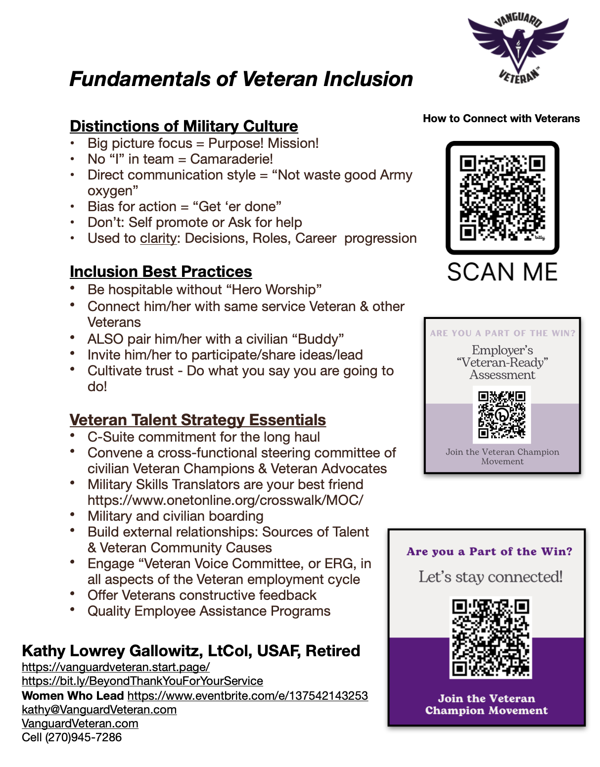 Veteran Talent Toolkit