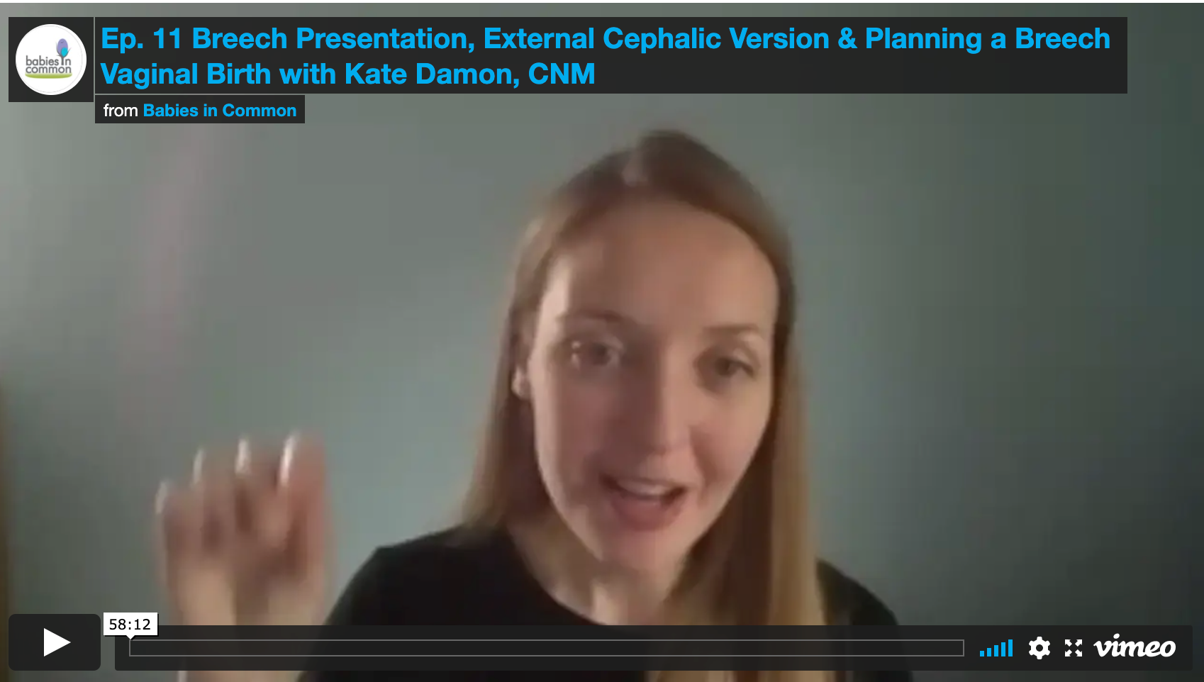 #11 Breech Presentation, External Cephalic Version & Planning a Breech ...