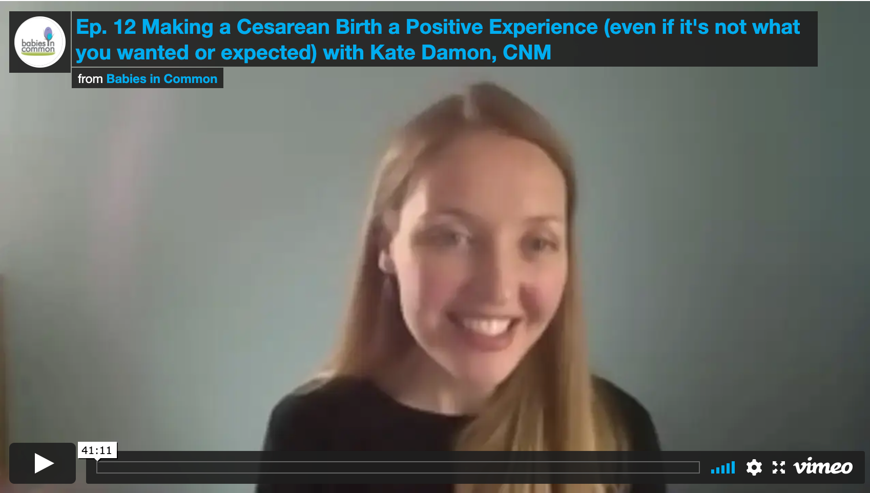 #12 Making a Cesarean Birth a Positive Experience (even if it's not ...