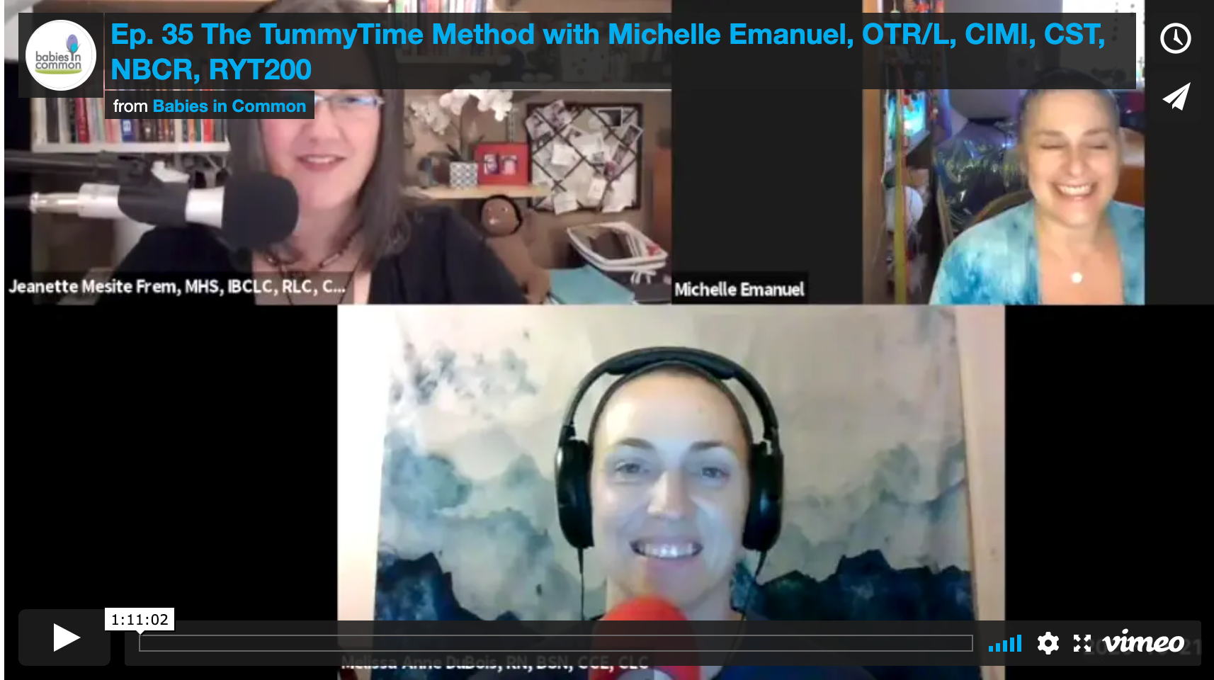 #35 The TummyTime Method with Michelle Emanuel, OTR/L, CIMI, CST, NBCR ...