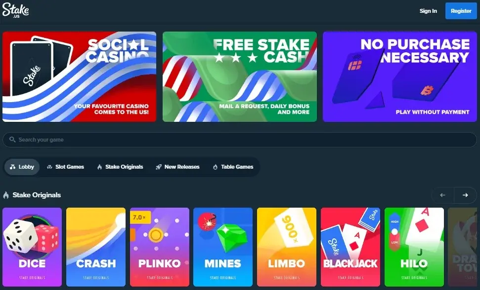 Stake us Casino App Top Sweepstakes Casino Mobile App 2025